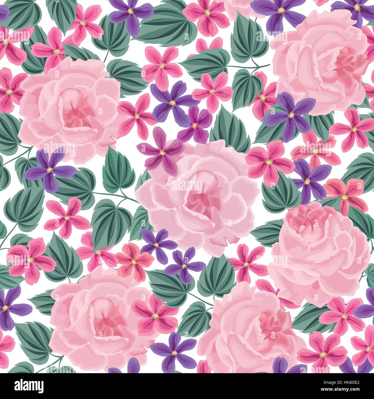 Floral seamless pattern. Flower background. Floral tile spring texture ...