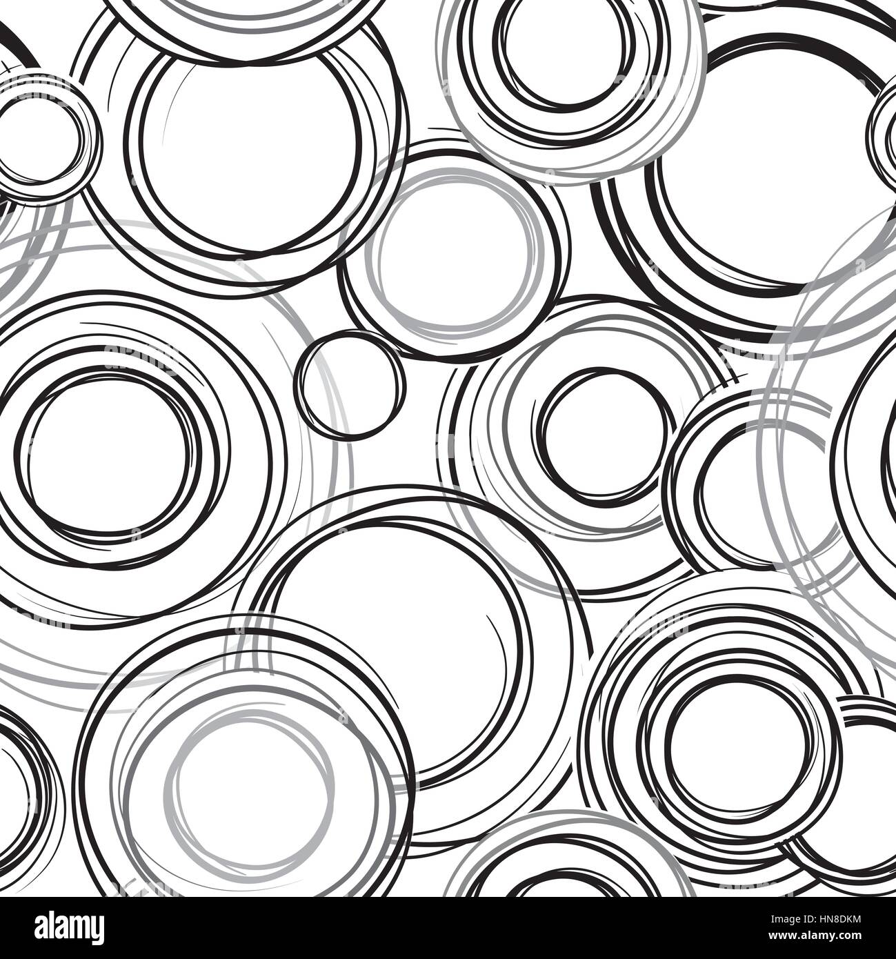 Abstract geometric doodl seamless pattern. Grange bubble ornamental ...