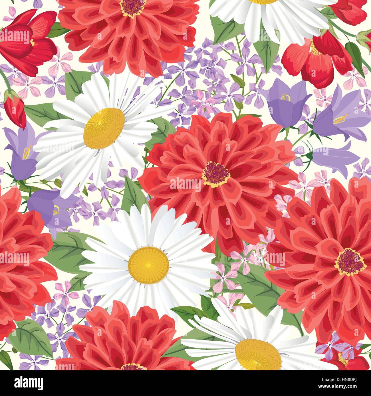 Floral seamless pattern Flower background. Floral seamless texture with ...