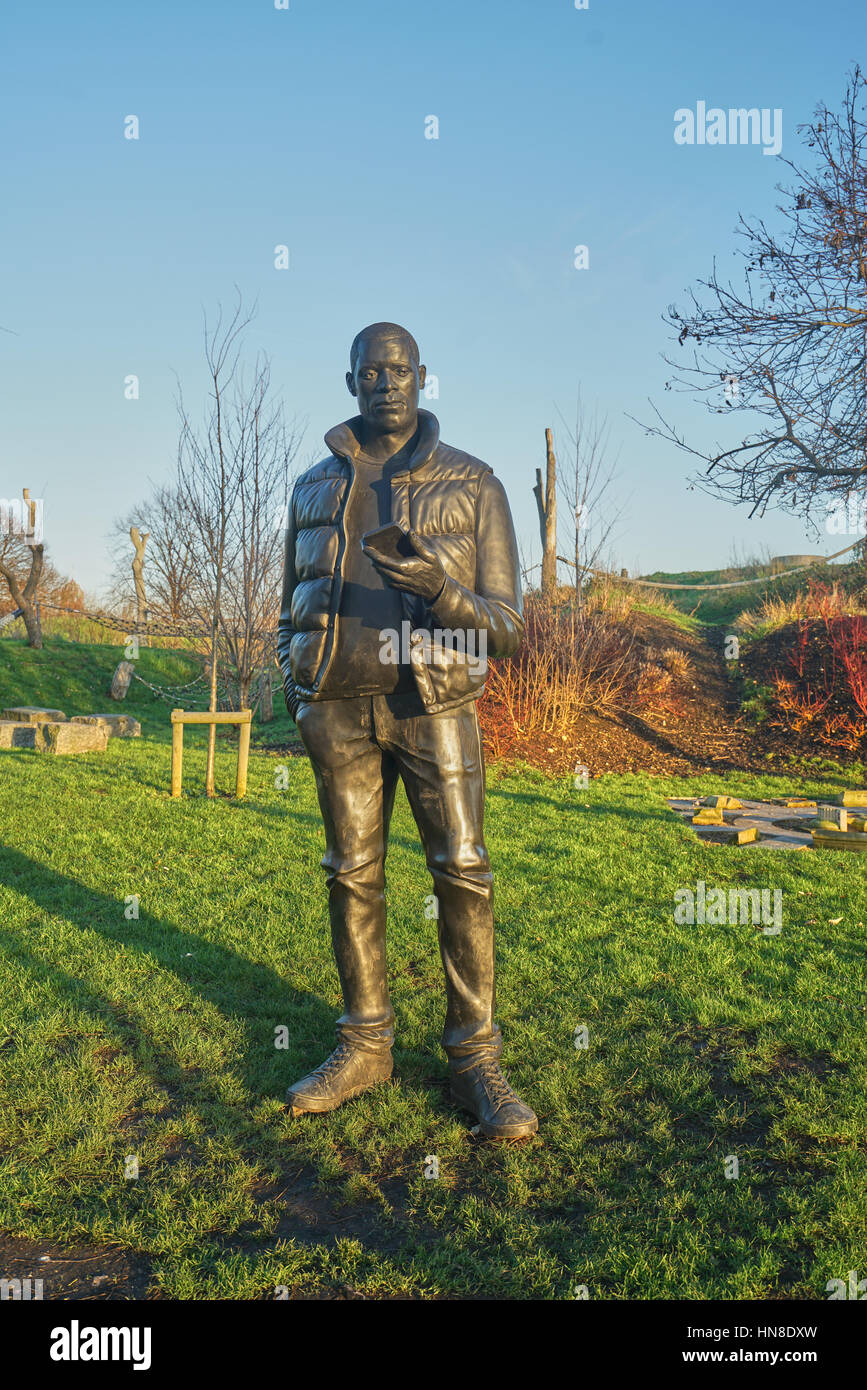 Network. Thomas Price. Sculpture Trail. Three Mills Island Stock Photo ...
