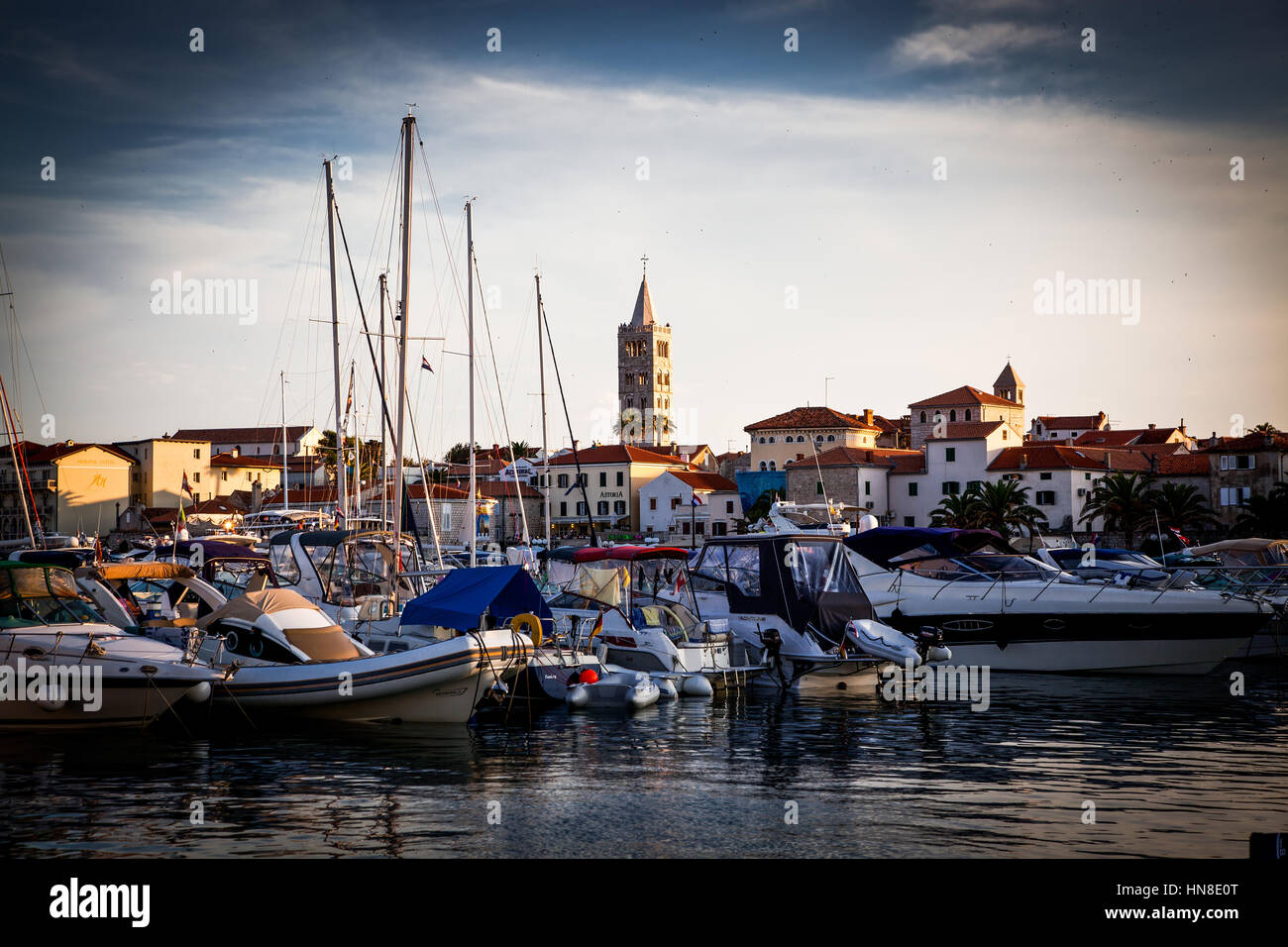 Rab City harbor, Croatia Stock Photo - Alamy