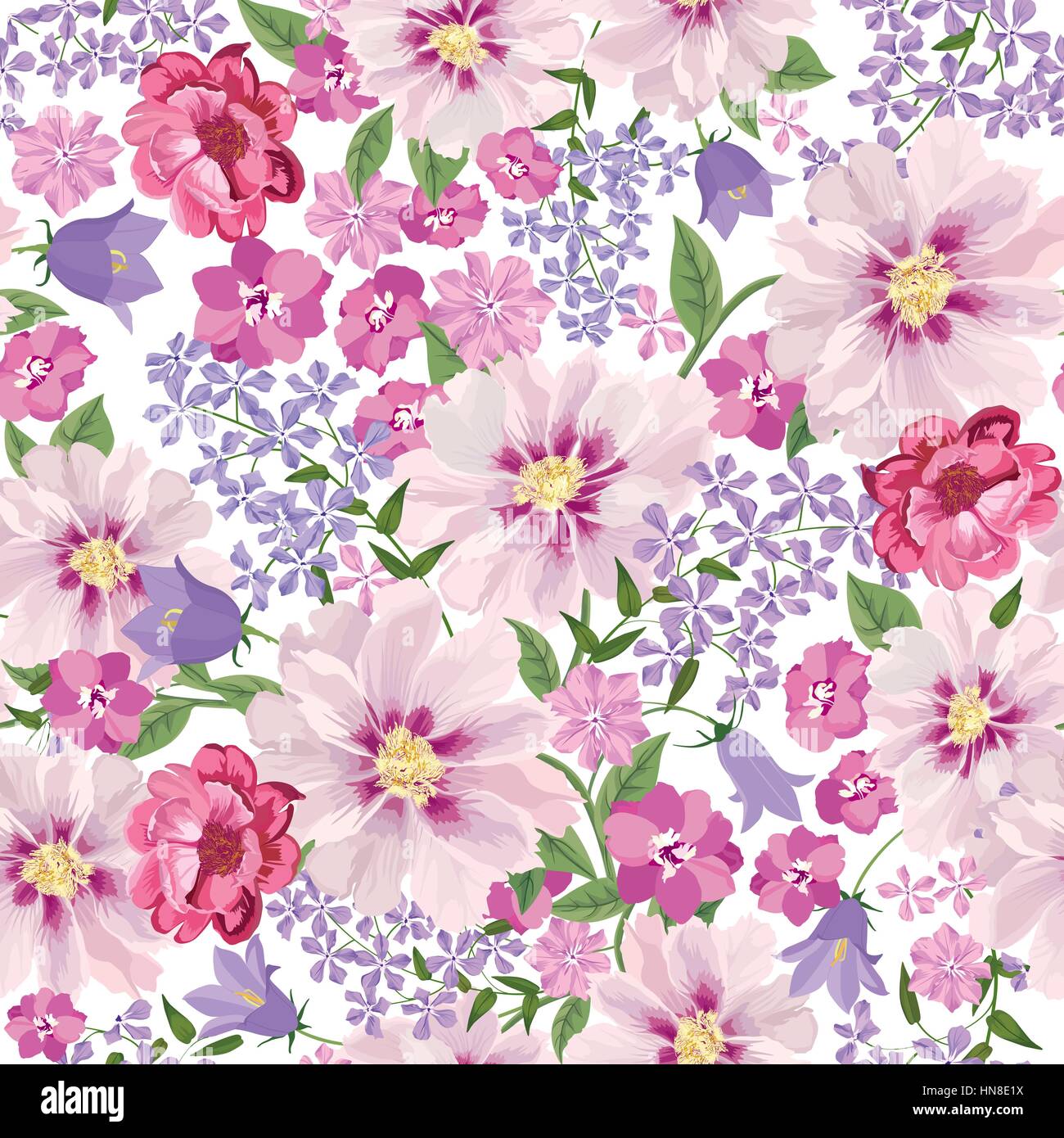 Floral seamless pattern. Flower background. Floral seamless texture ...