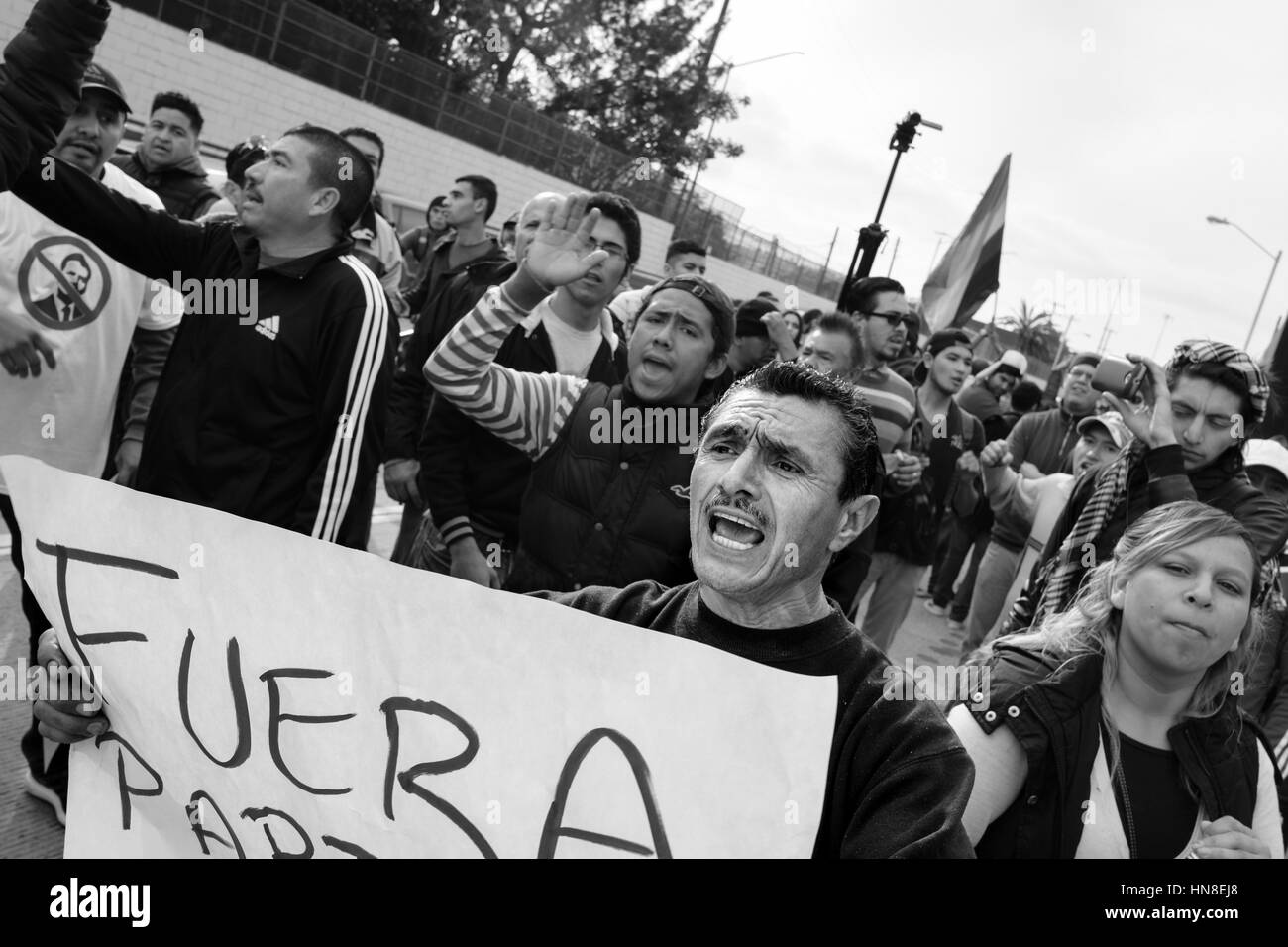 Demonstrations in Tijuana, Mexico - 15/01/2017 - Mexico / Baja ...