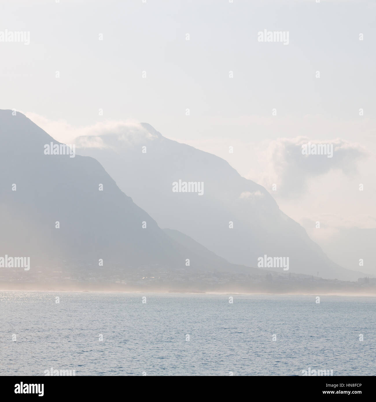 blur in south africa coastline indian ocean near the cape of good hope ...