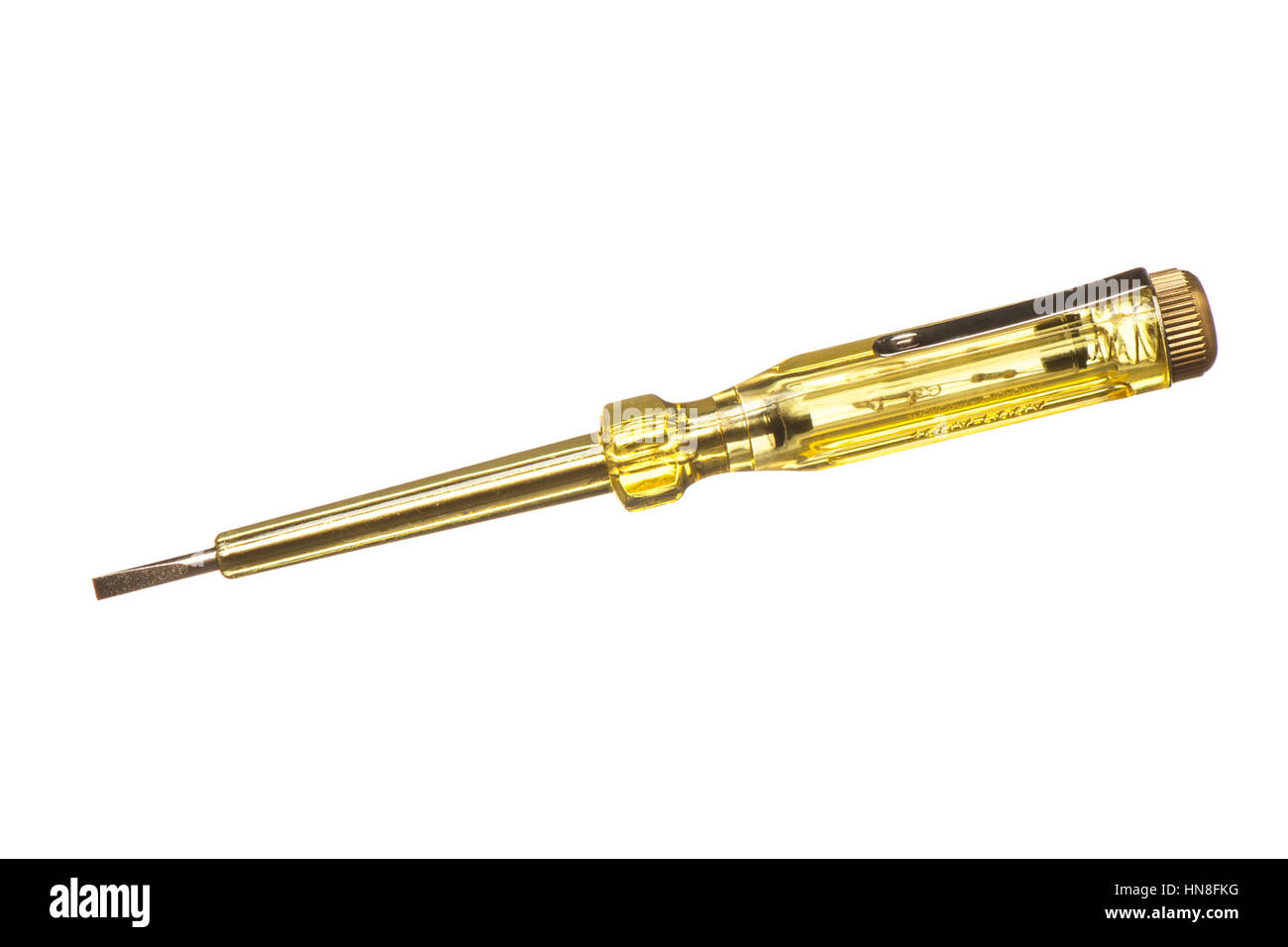 electrical tester screwdriver isolated on white background Stock Photo ...