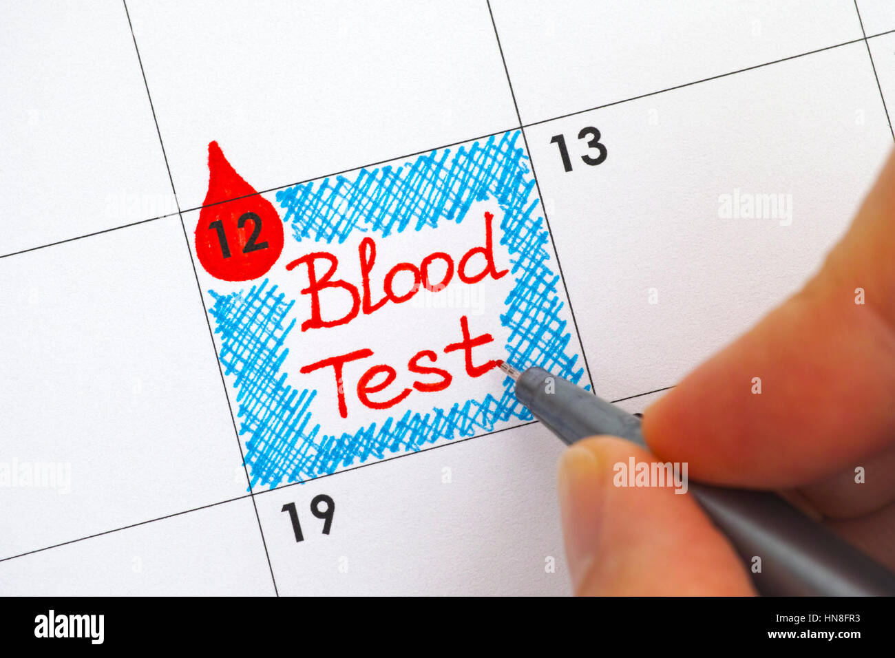 Blood test hand hi-res stock photography and images - Alamy