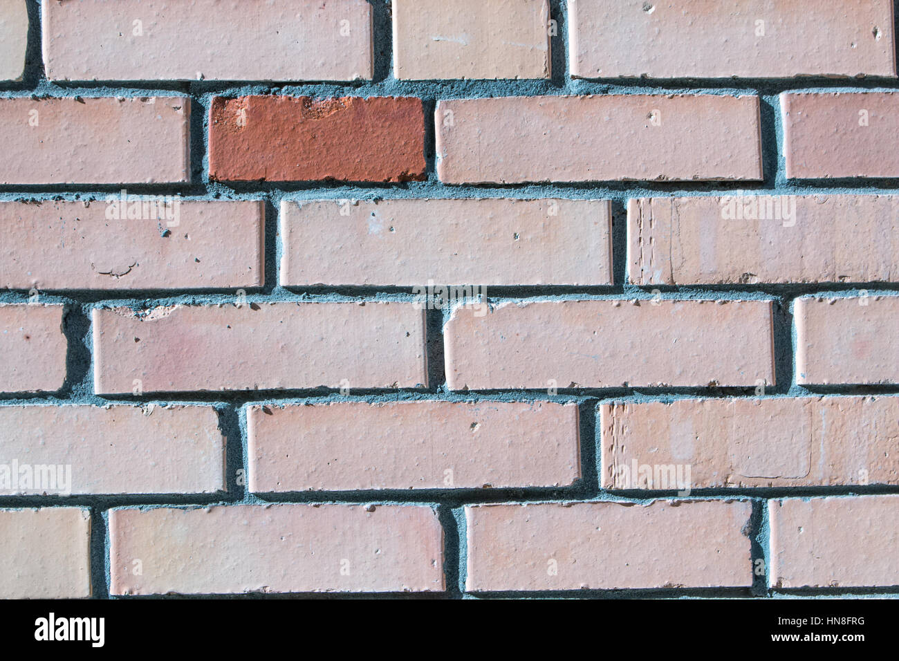 Pale red (orange) sand-lime silicate brick wall background Stock Photo ...