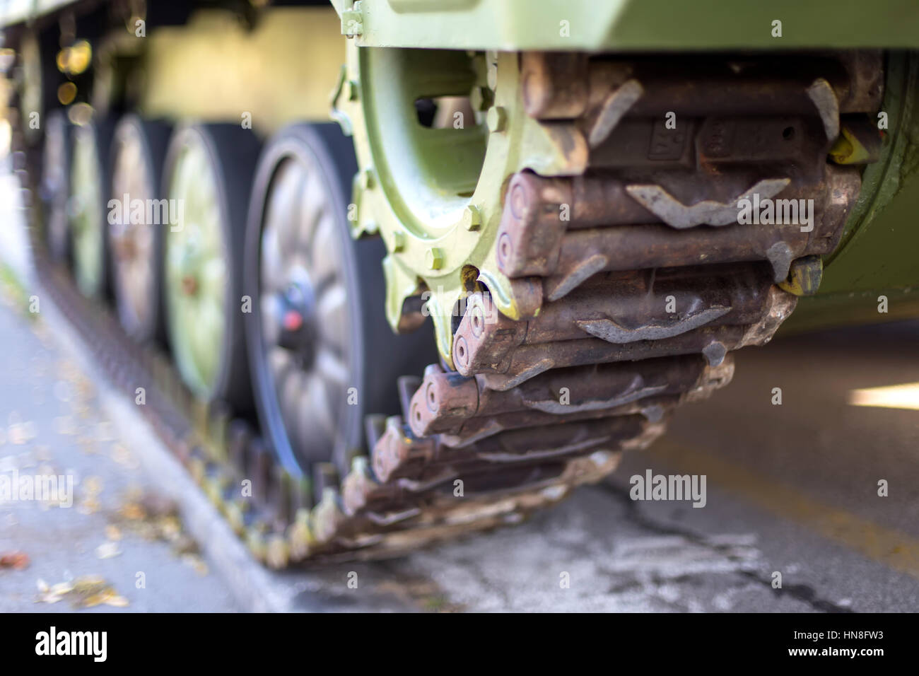 Closeup view military armored vehicle hi-res stock photography and ...
