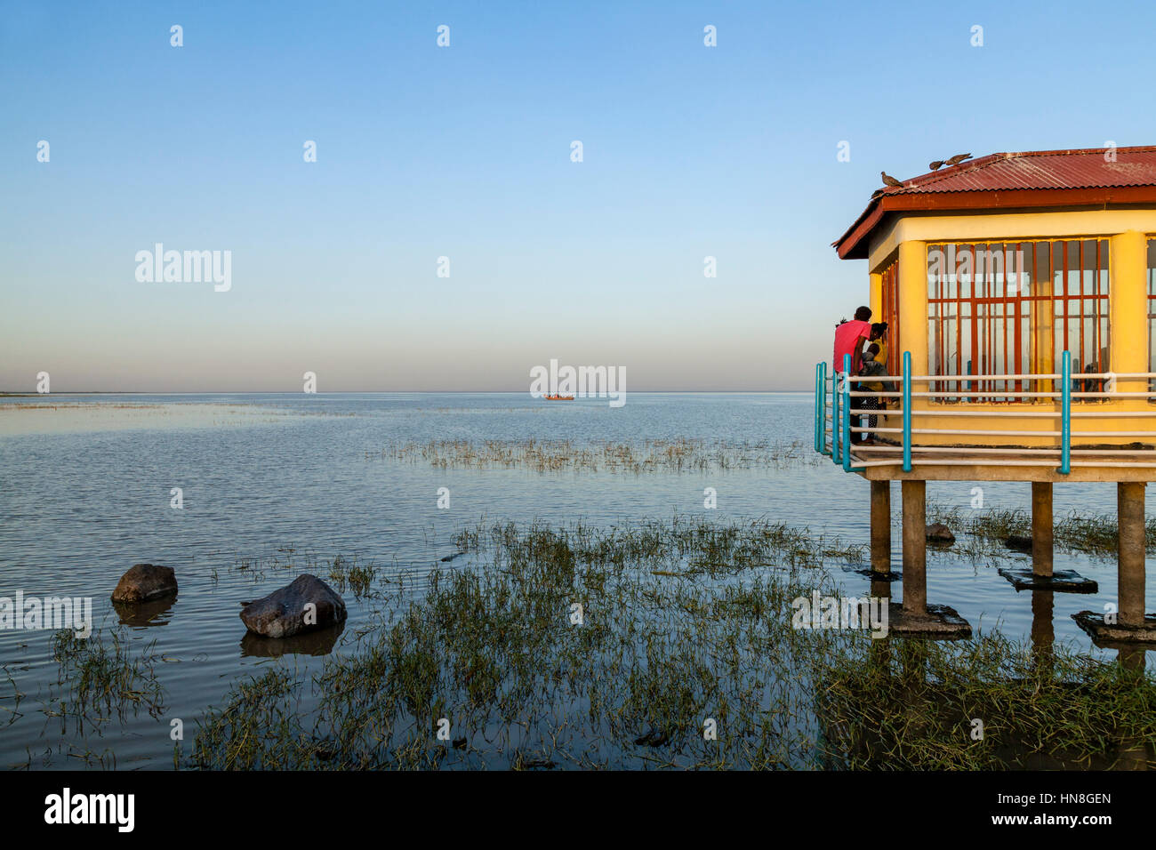 The Fish Jetty, Lake Ziway, Ethiopia Stock Photo - Alamy
