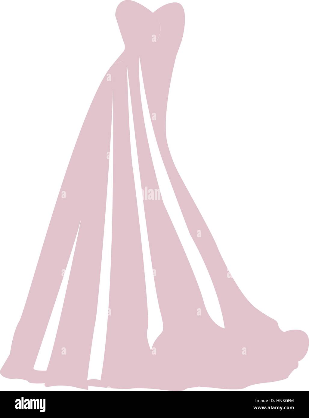 Isolated bride dress Stock Vector Image & Art - Alamy