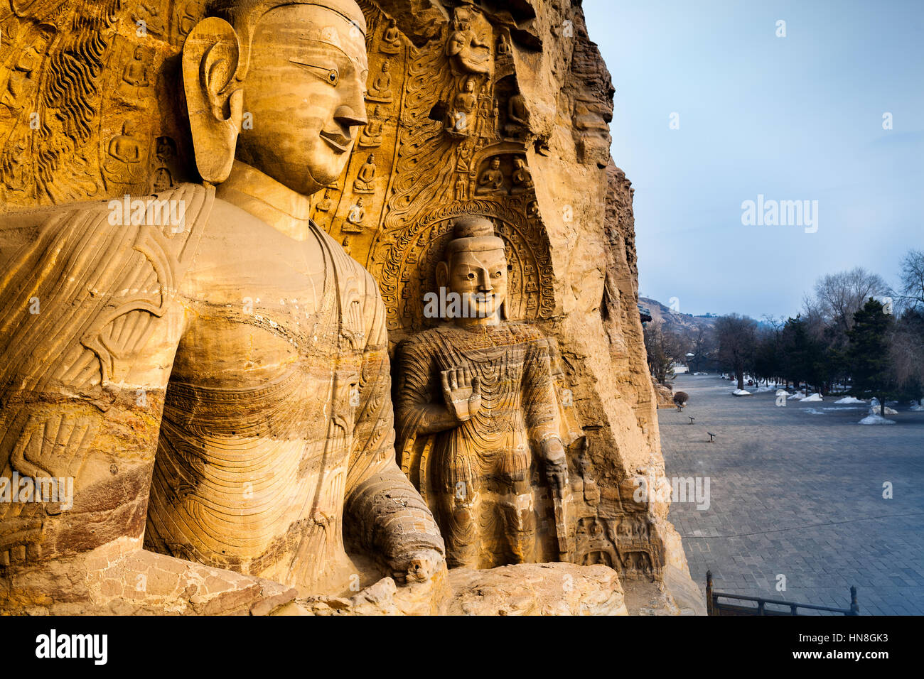 Rock buddha sculptures hi-res stock photography and images - Alamy