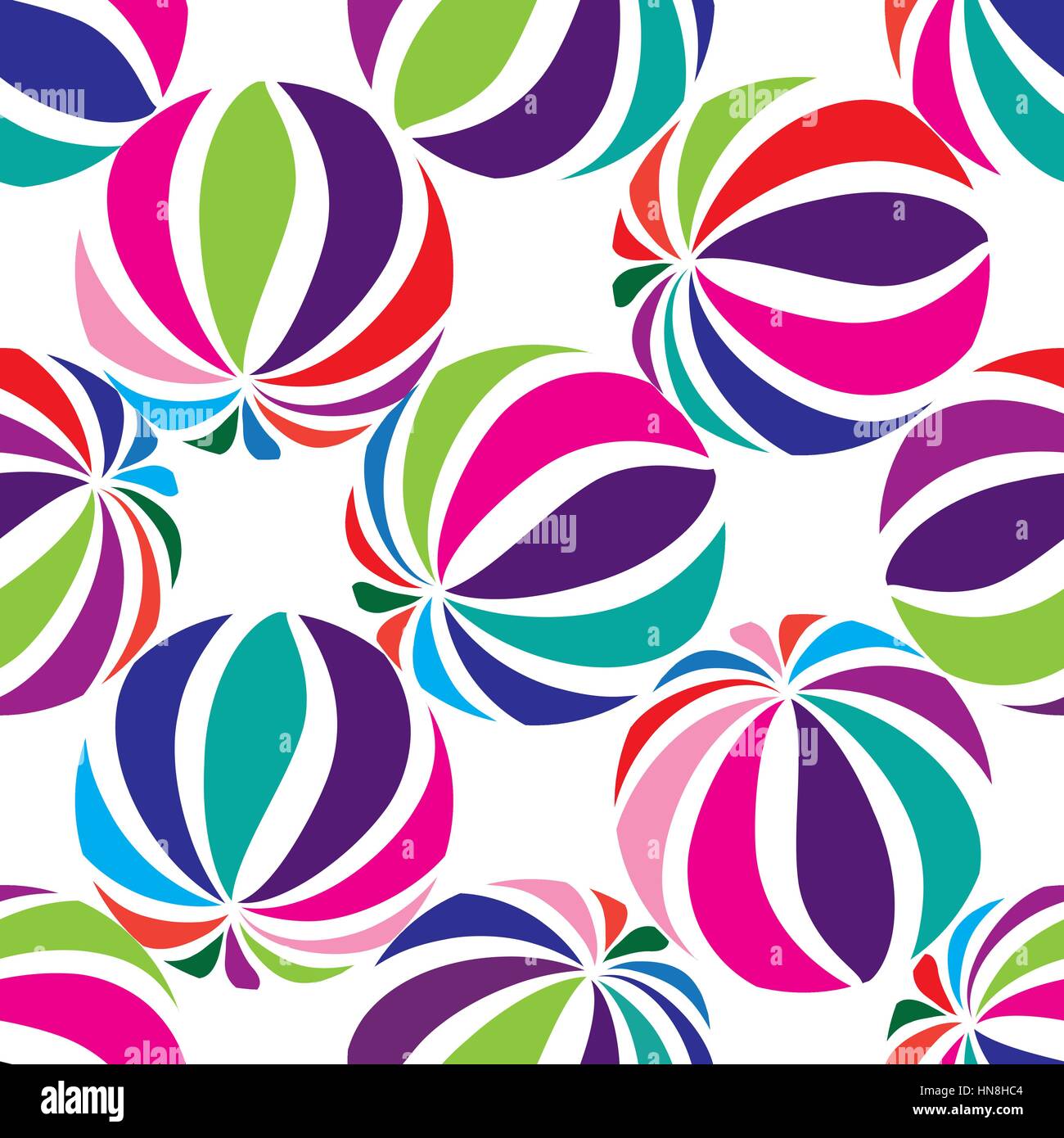 Abastract geometric striped balls seamless pattern. Circle grid texture ...