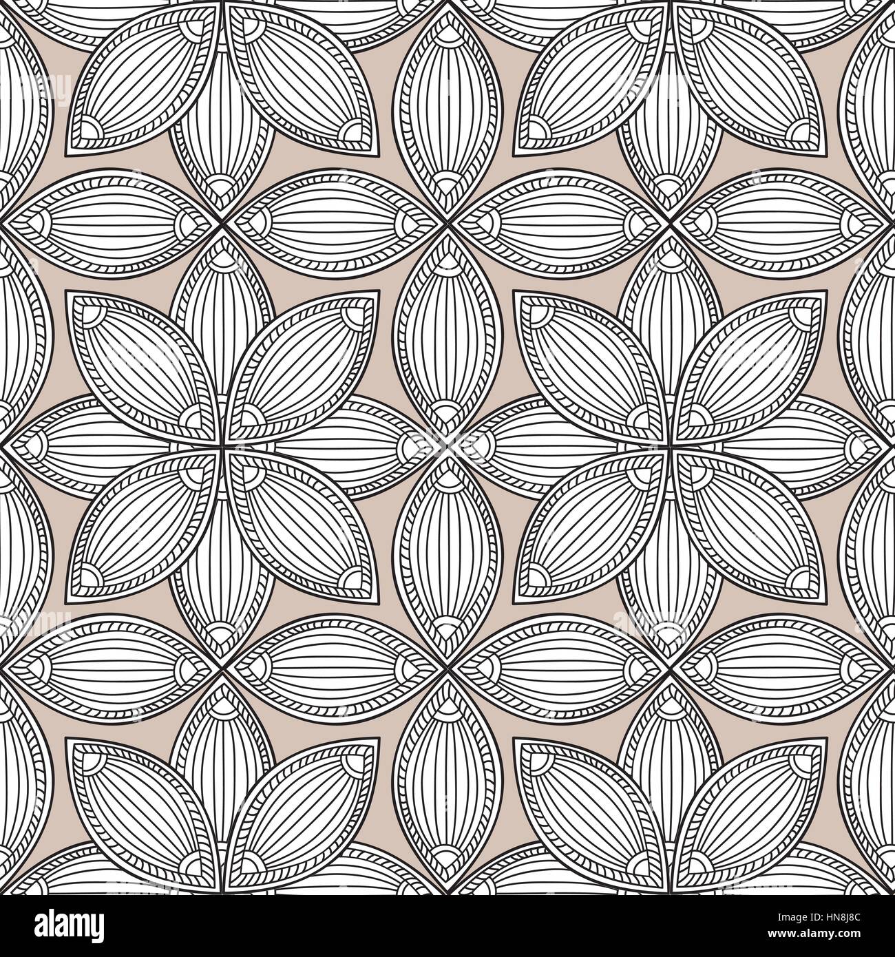 Abstract floral retro seamless pattern. Endless texture for wallpaper ...