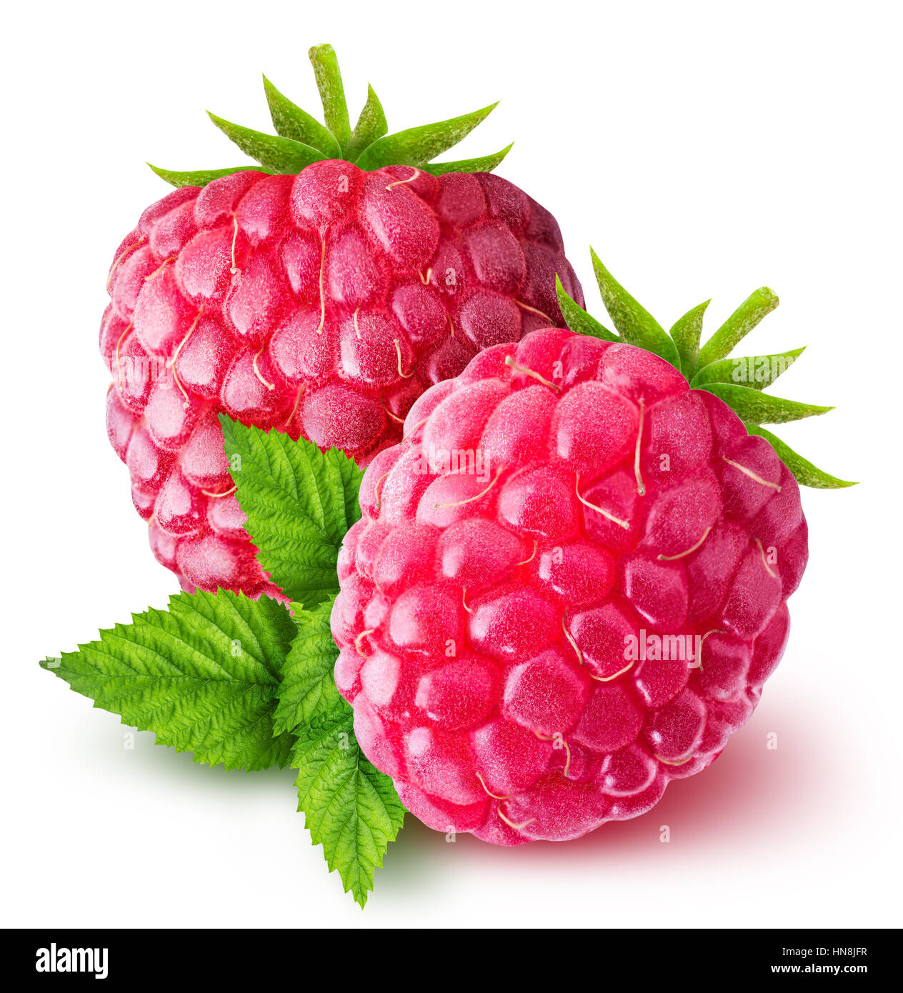 Raspberry isolated on white background with clipping path Stock Photo ...