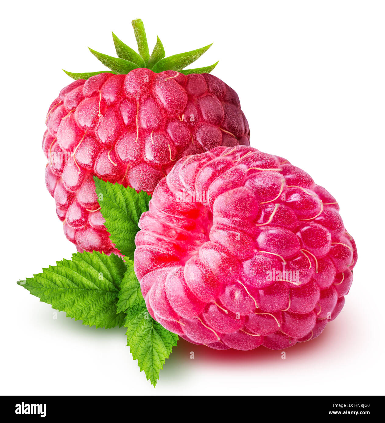 Raspberry isolated on white background with clipping path Stock Photo ...