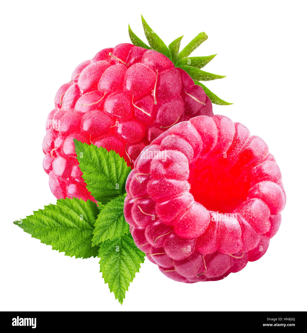 Raspberry isolated on white background with clipping path Stock Photo ...
