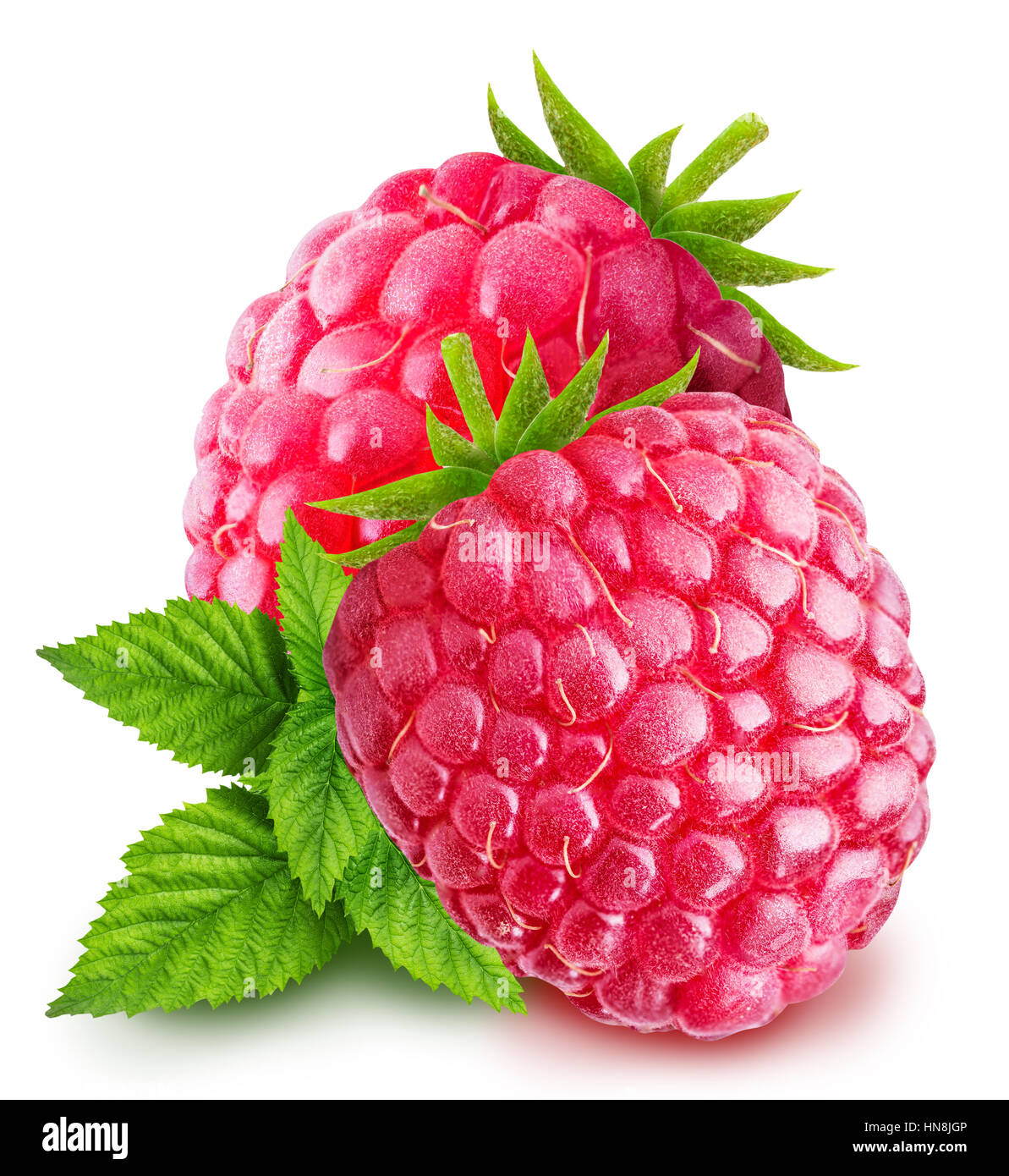 Raspberry isolated on white background with clipping path Stock Photo ...