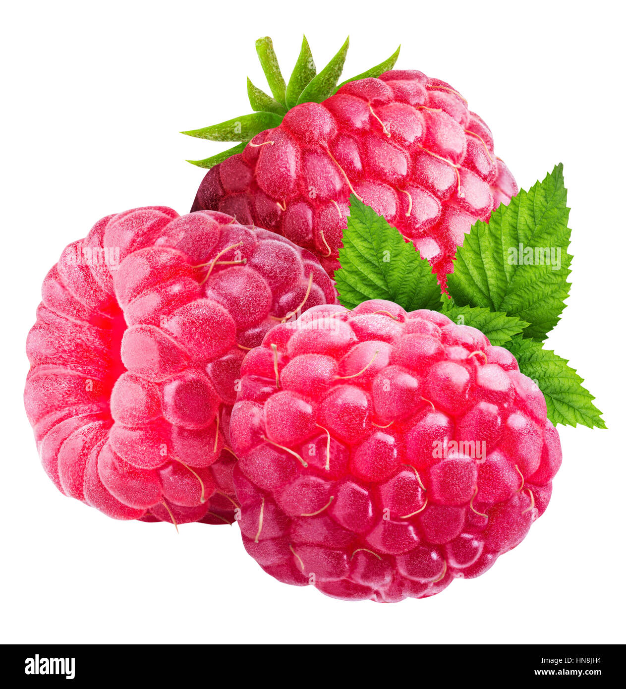 Raspberry isolated on white background with clipping path Stock Photo ...