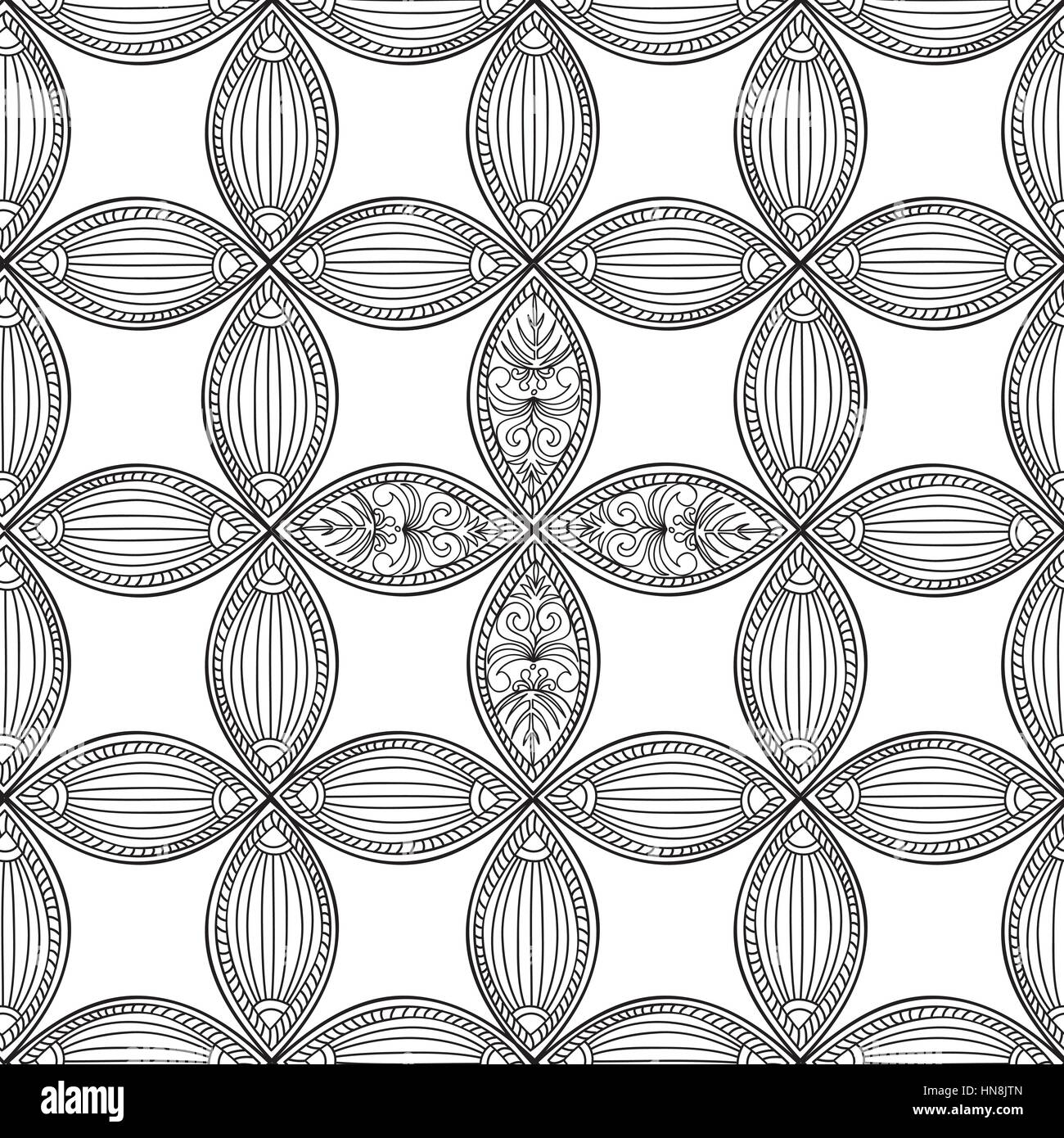 Abstract floral geometric pattern Stock Vector Image & Art - Alamy