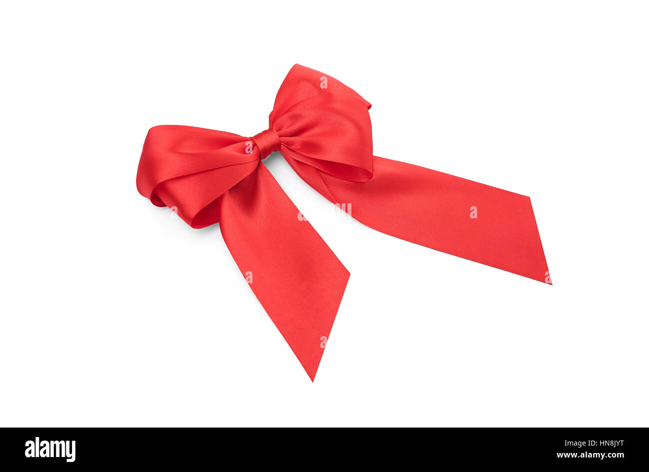 Beautiful red bow. Isolated on white background Stock Photo - Alamy