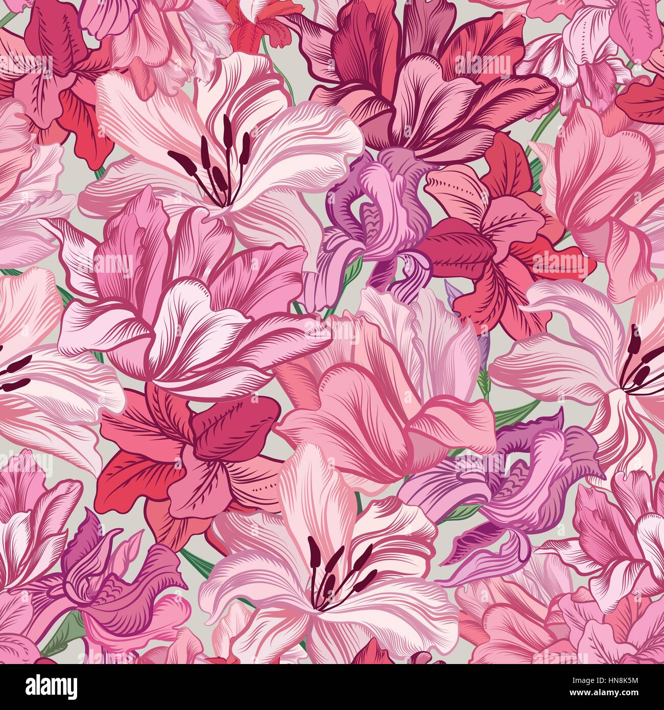 Floral seamless pattern. Flower background. Floral seamless texture ...