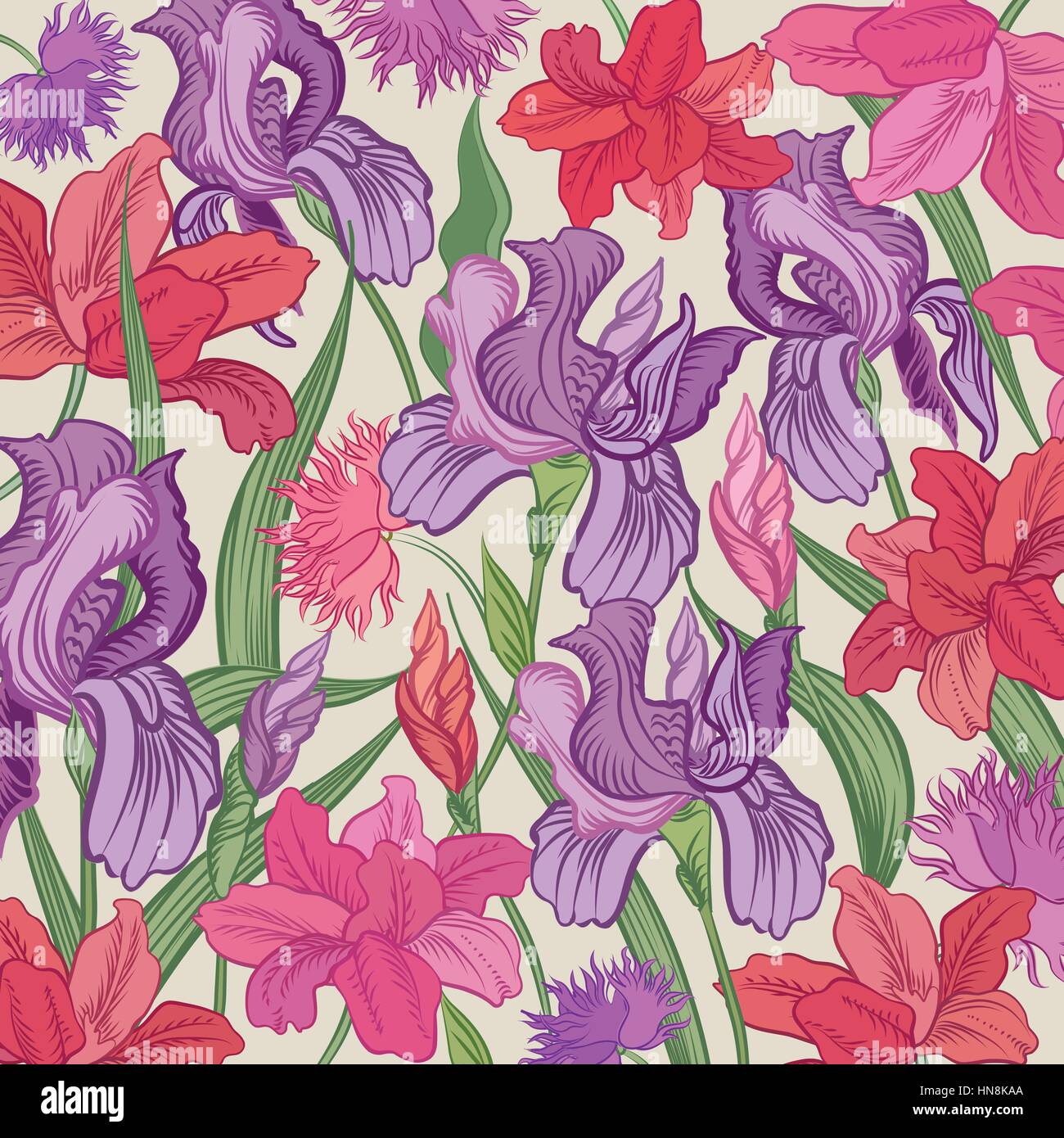 Floral background. Flower pattern Stock Vector Image & Art - Alamy