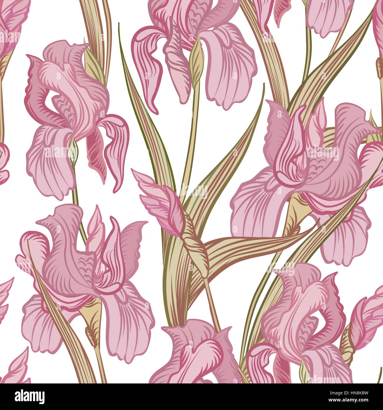 Floral seamless background. Flower pattern Stock Vector Image & Art - Alamy