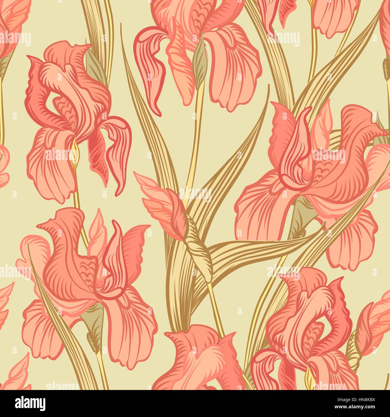 Floral seamless background. Flower pattern Stock Vector Image & Art - Alamy