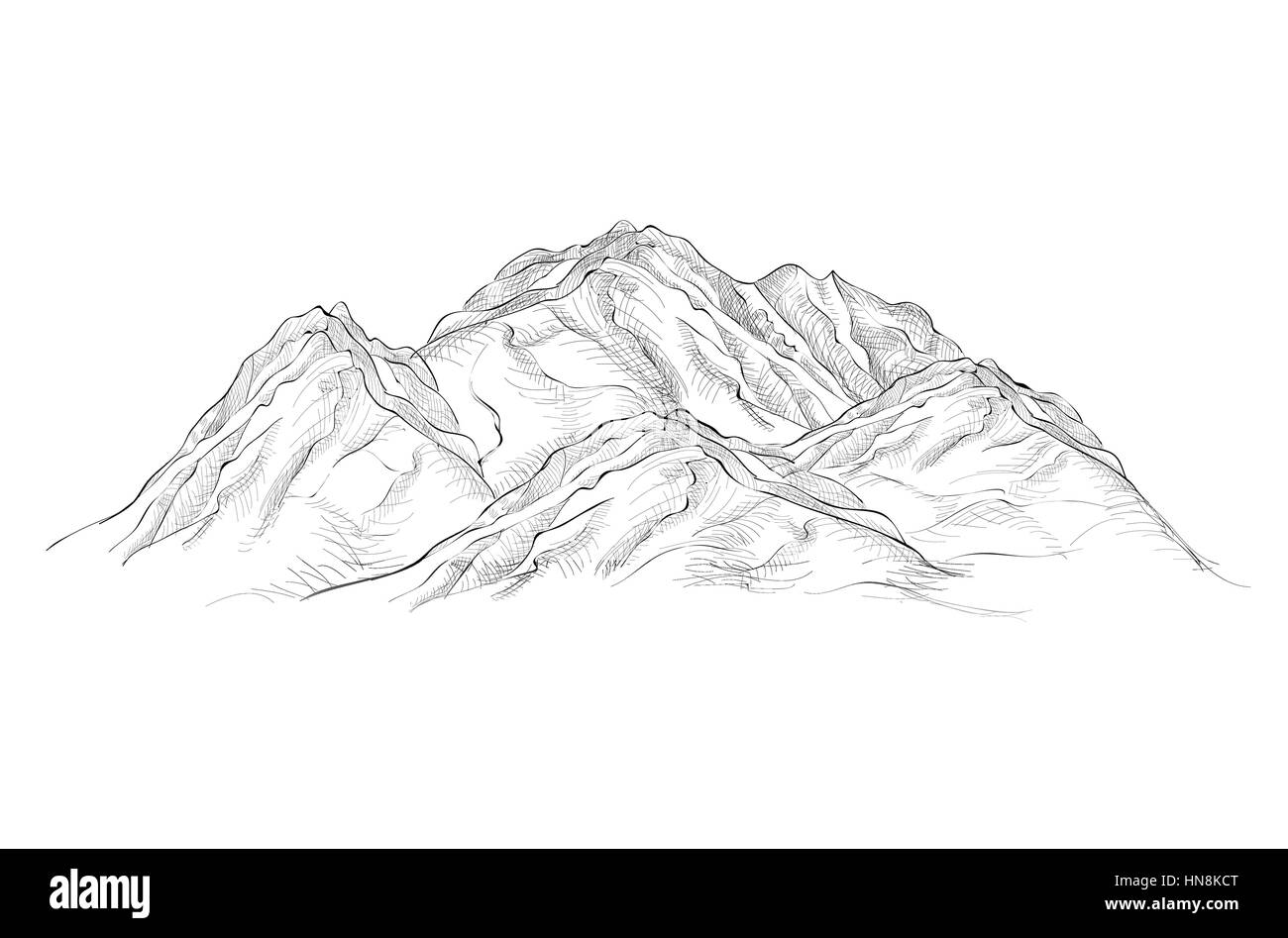 Black rock range wilderness Stock Vector Images - Alamy