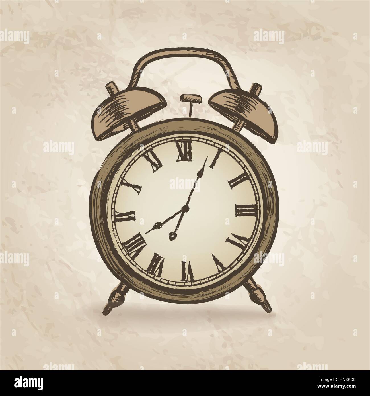 Clock concept in retro style. Watch vintage Stock Vector Image & Art ...