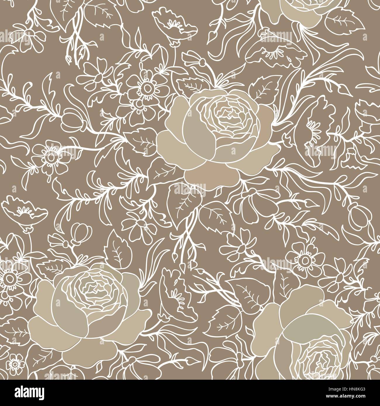 Flower Swirl Background Pattern