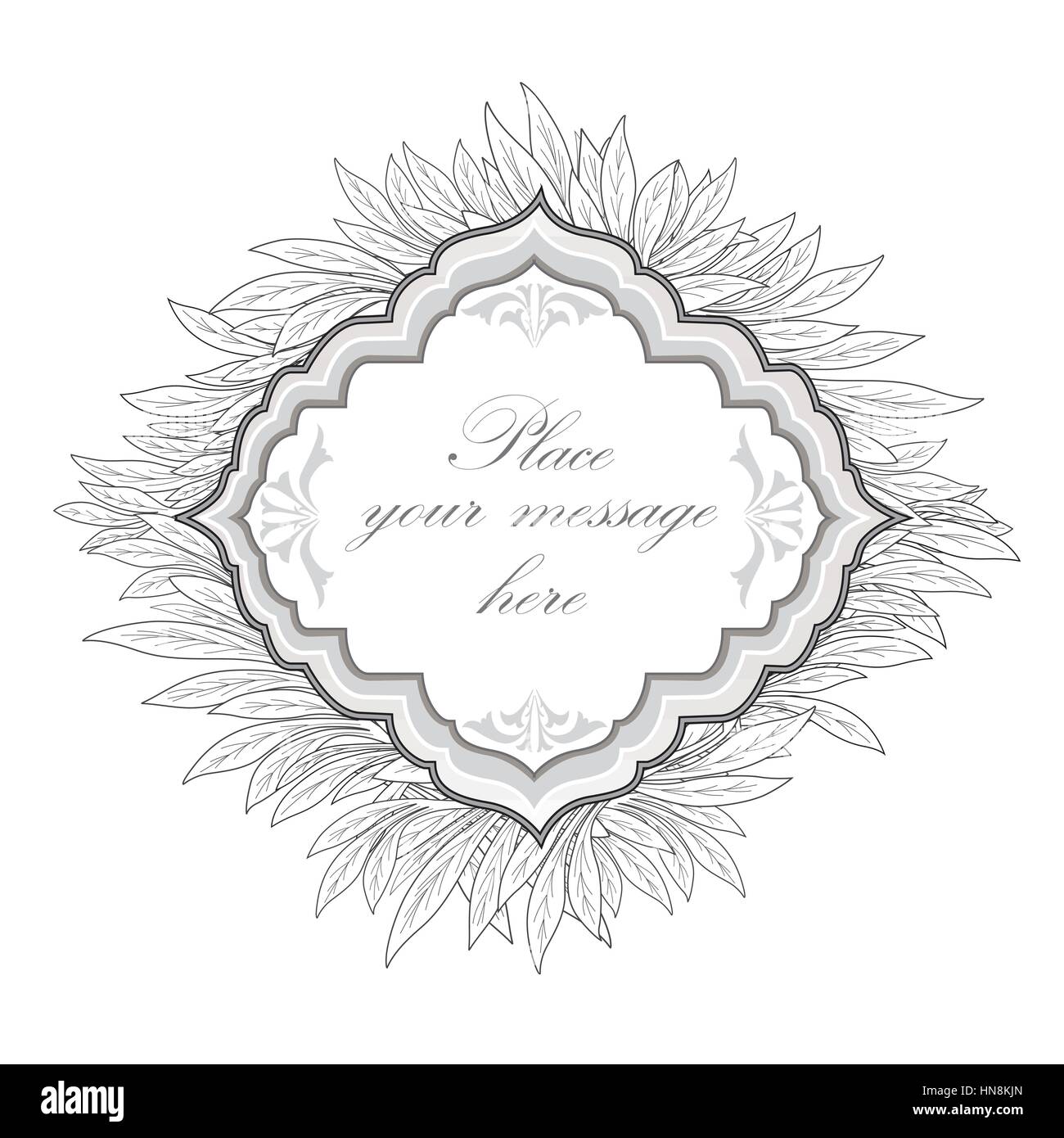 French floral frame Cut Out Stock Images & Pictures - Alamy