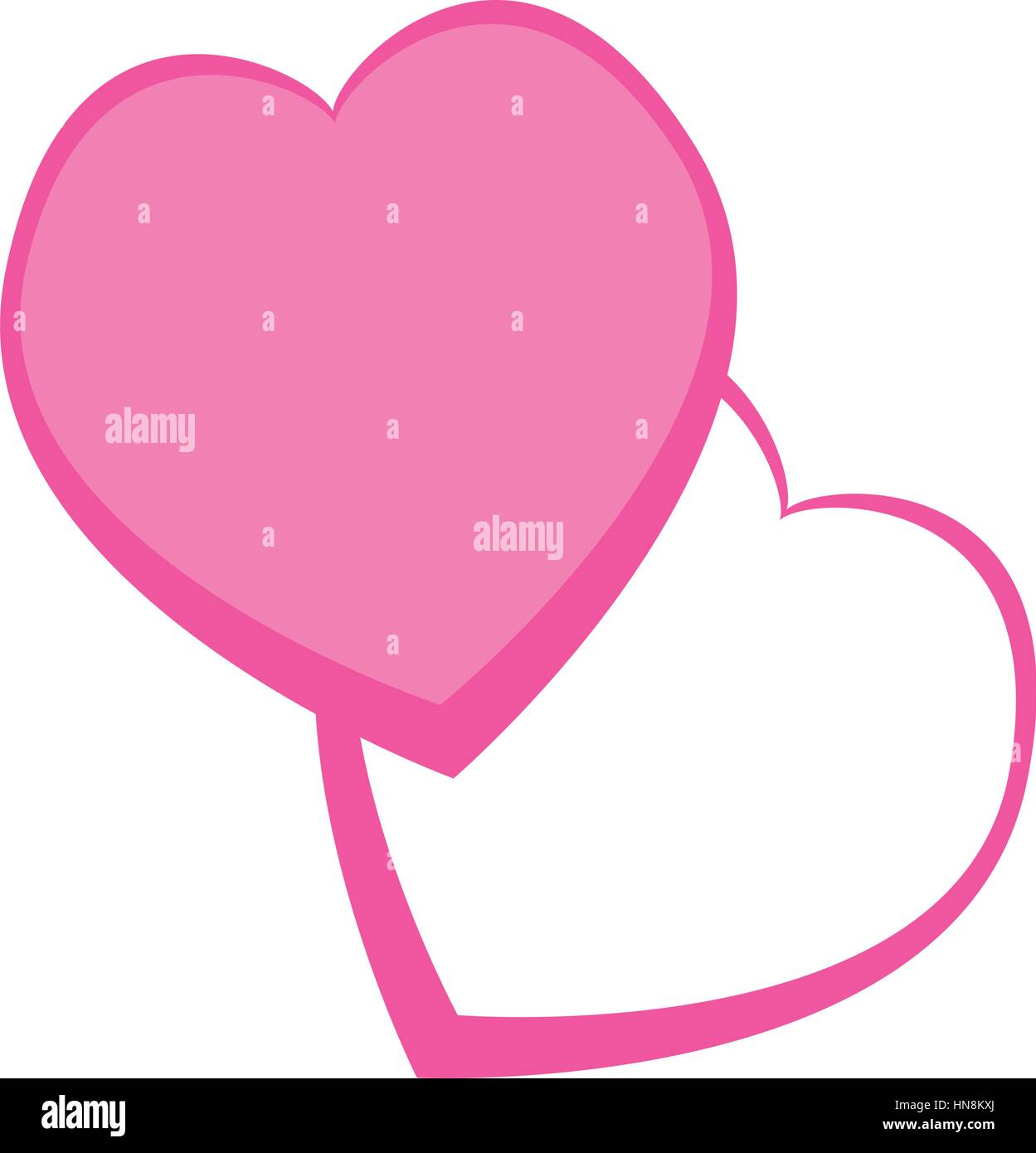 Heart shape box chocolate Stock Vector Images - Alamy