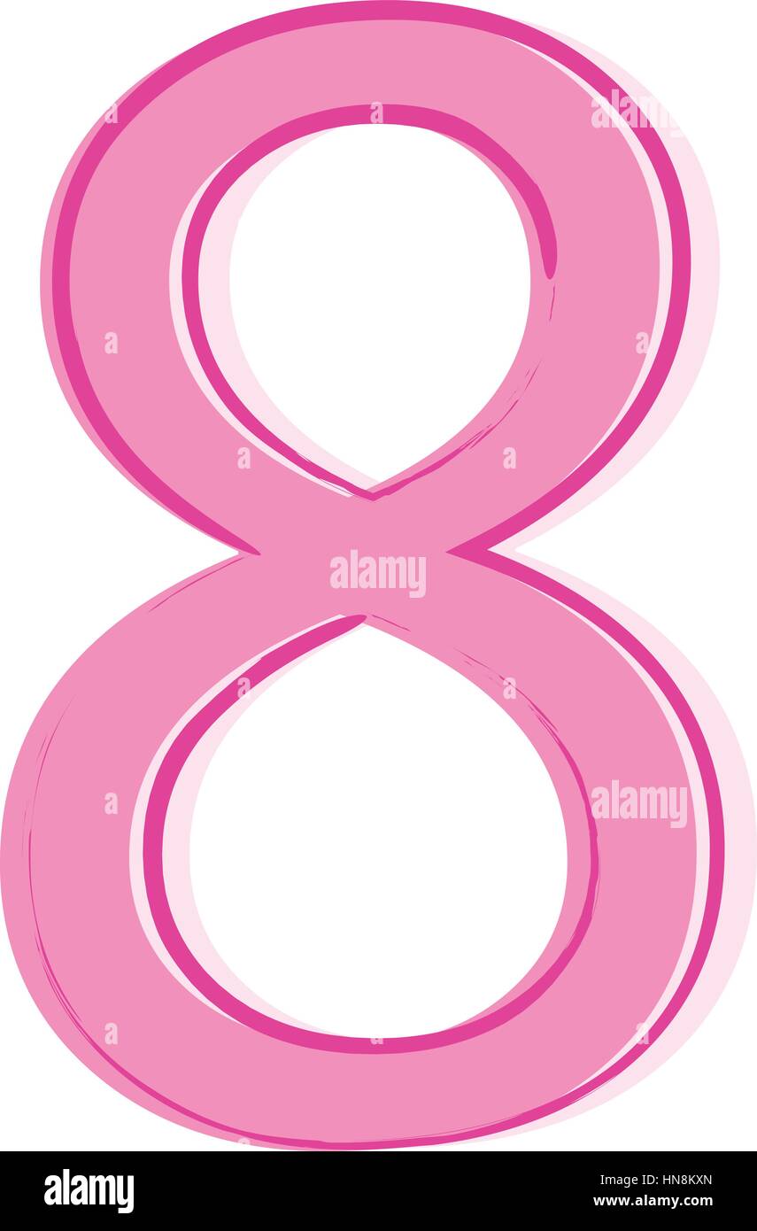 Isolated eight number Stock Vector Image & Art - Alamy