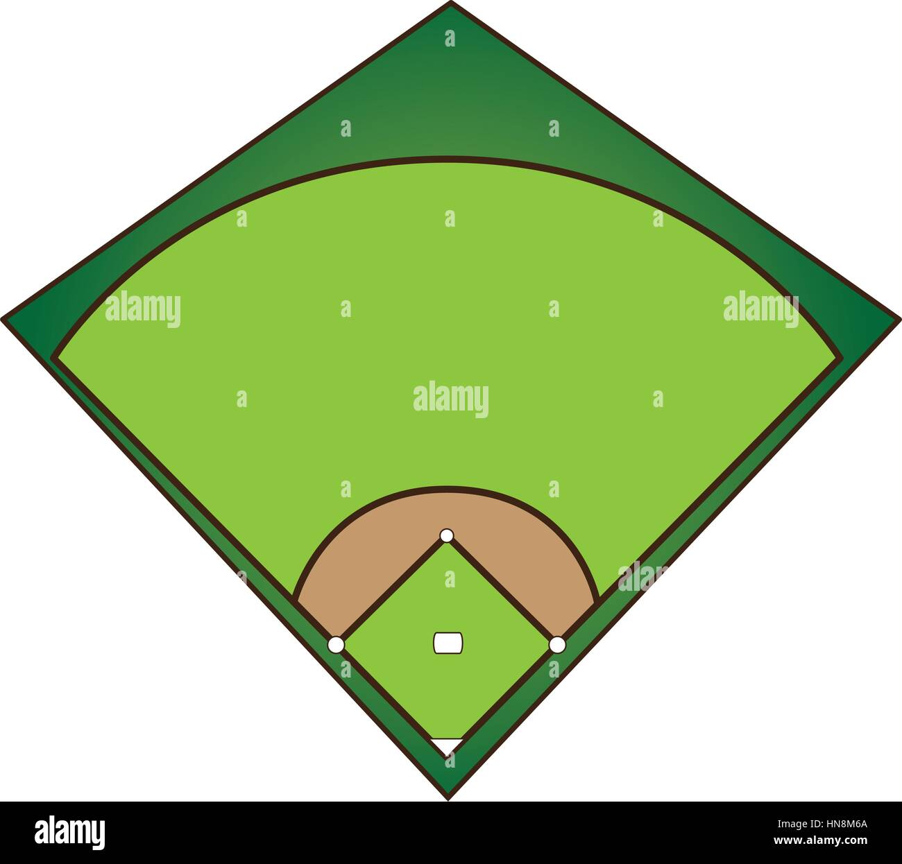 Isolated baseball field Stock Vector Image & Art - Alamy