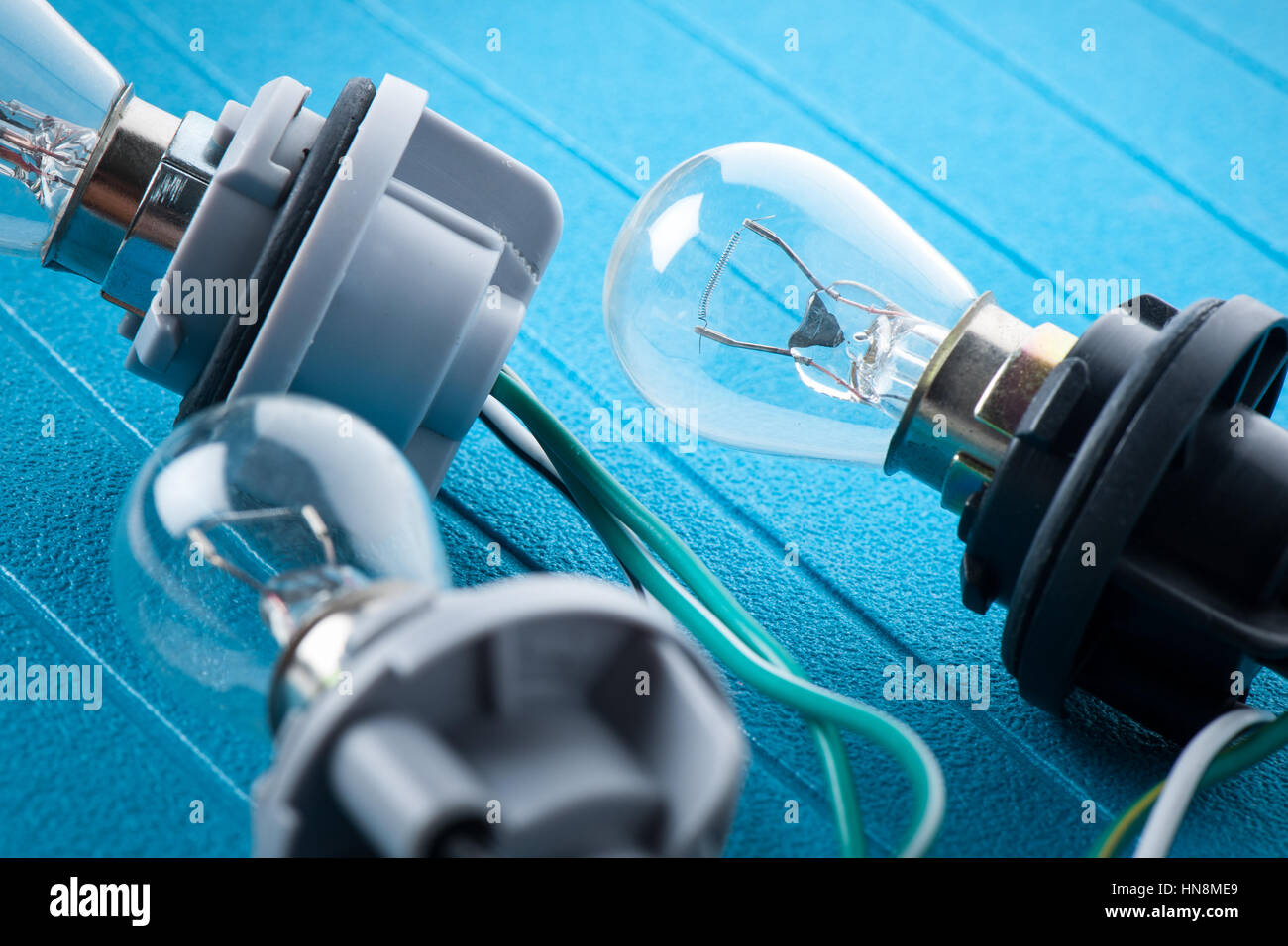 automotive light bulb connected to light socket Stock Photo - Alamy