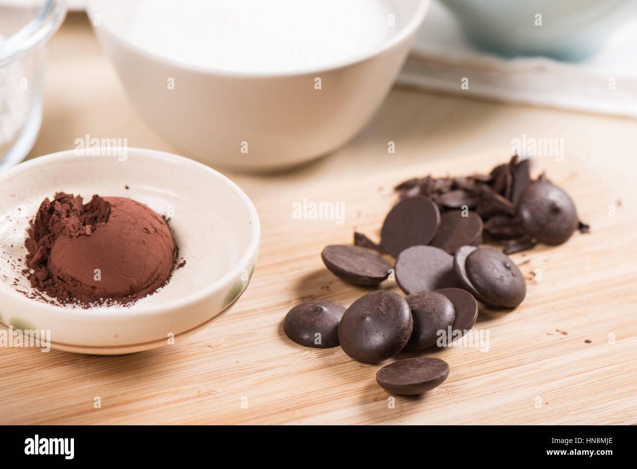 dark couverture chocolate for cooking Stock Photo - Alamy