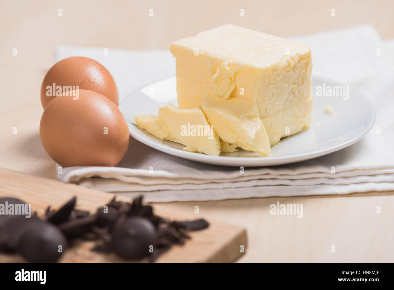 Melting butter block hi-res stock photography and images - Alamy