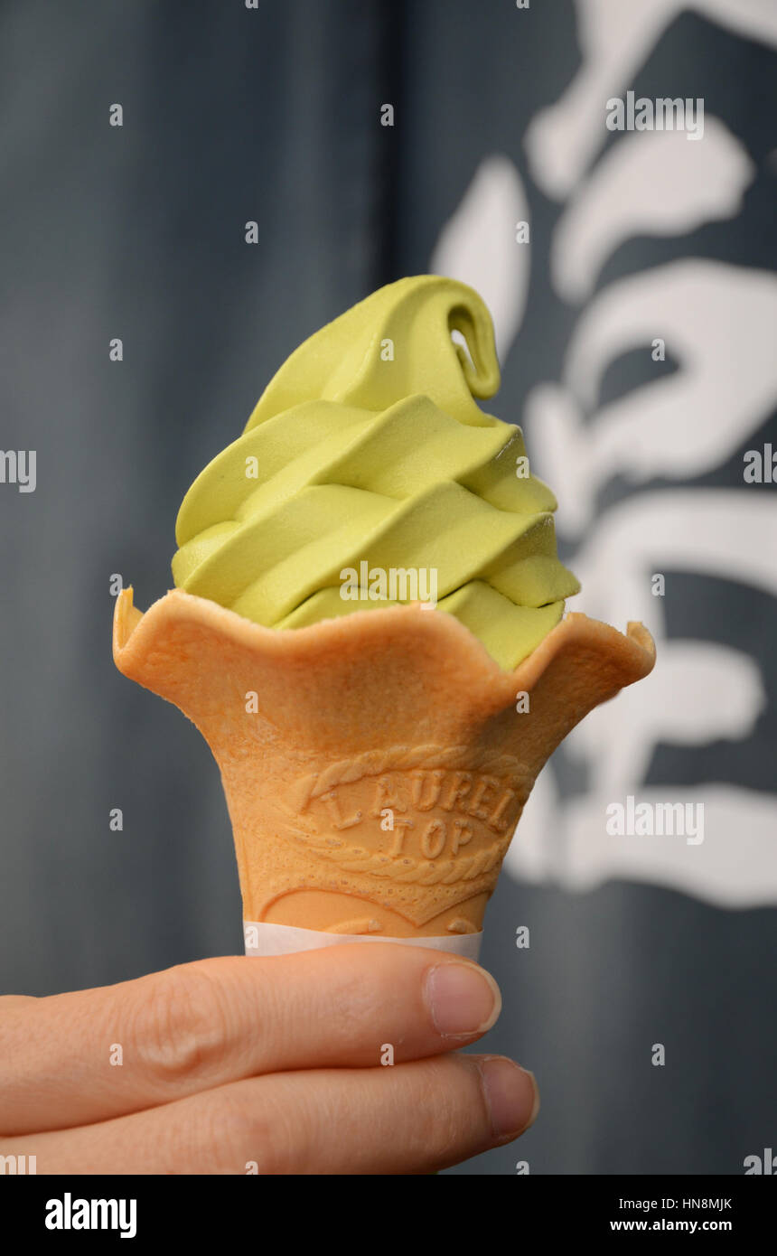 Green Tea Ice Cream High Resolution Stock Photography and Images - Alamy