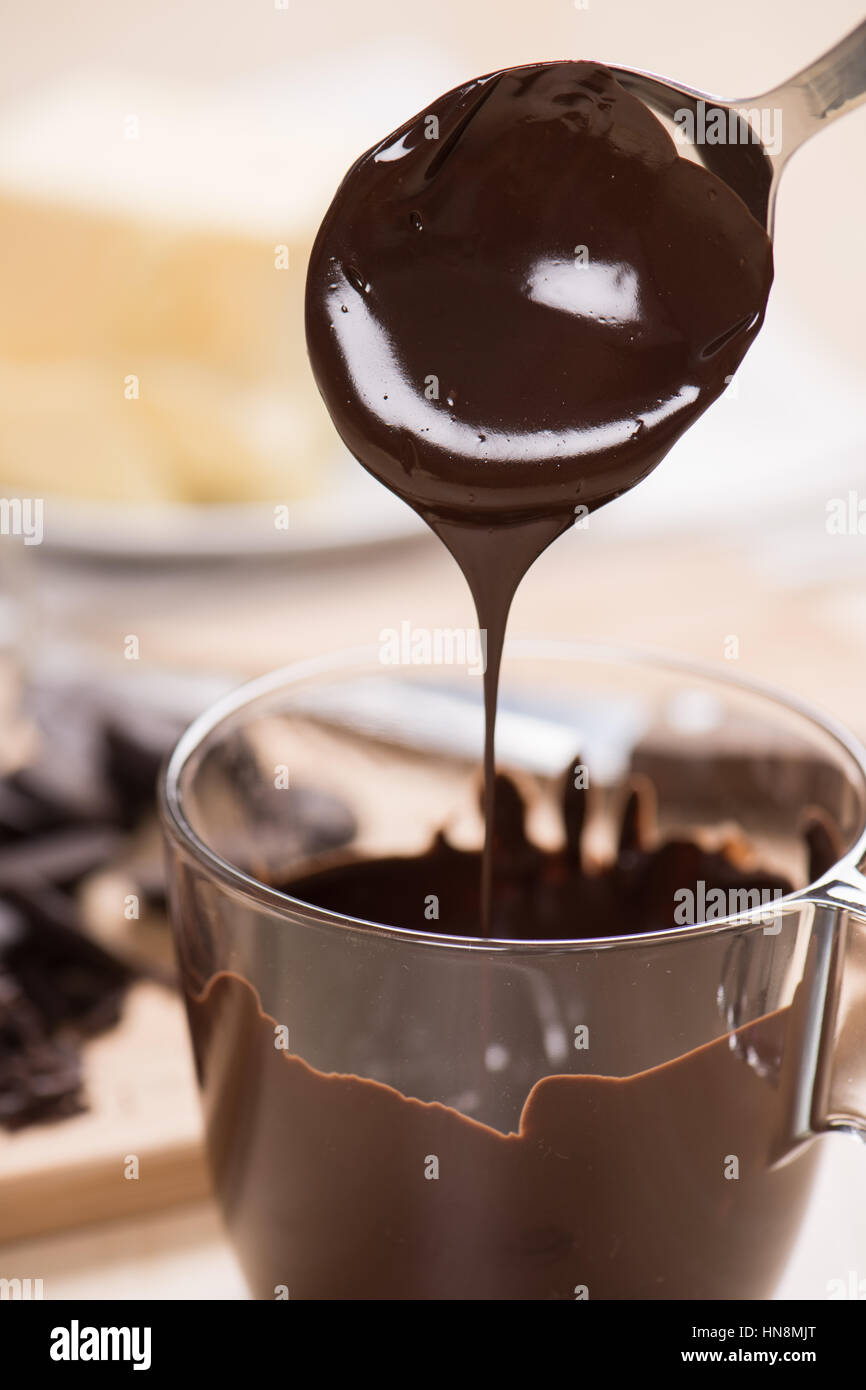 dark couverture chocolate for cooking Stock Photo - Alamy