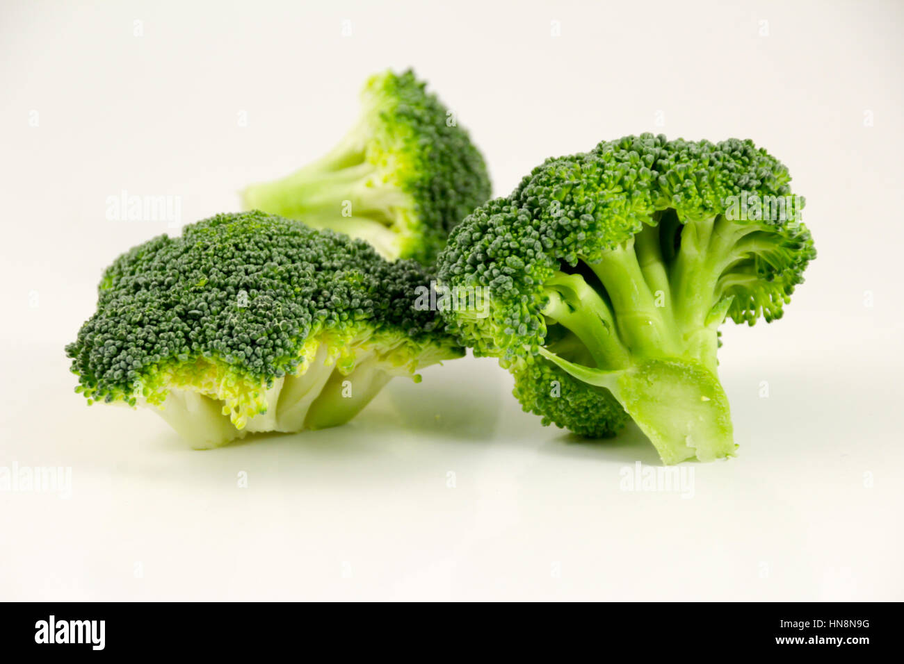 Photograph of broccoli on white background Stock Photo - Alamy