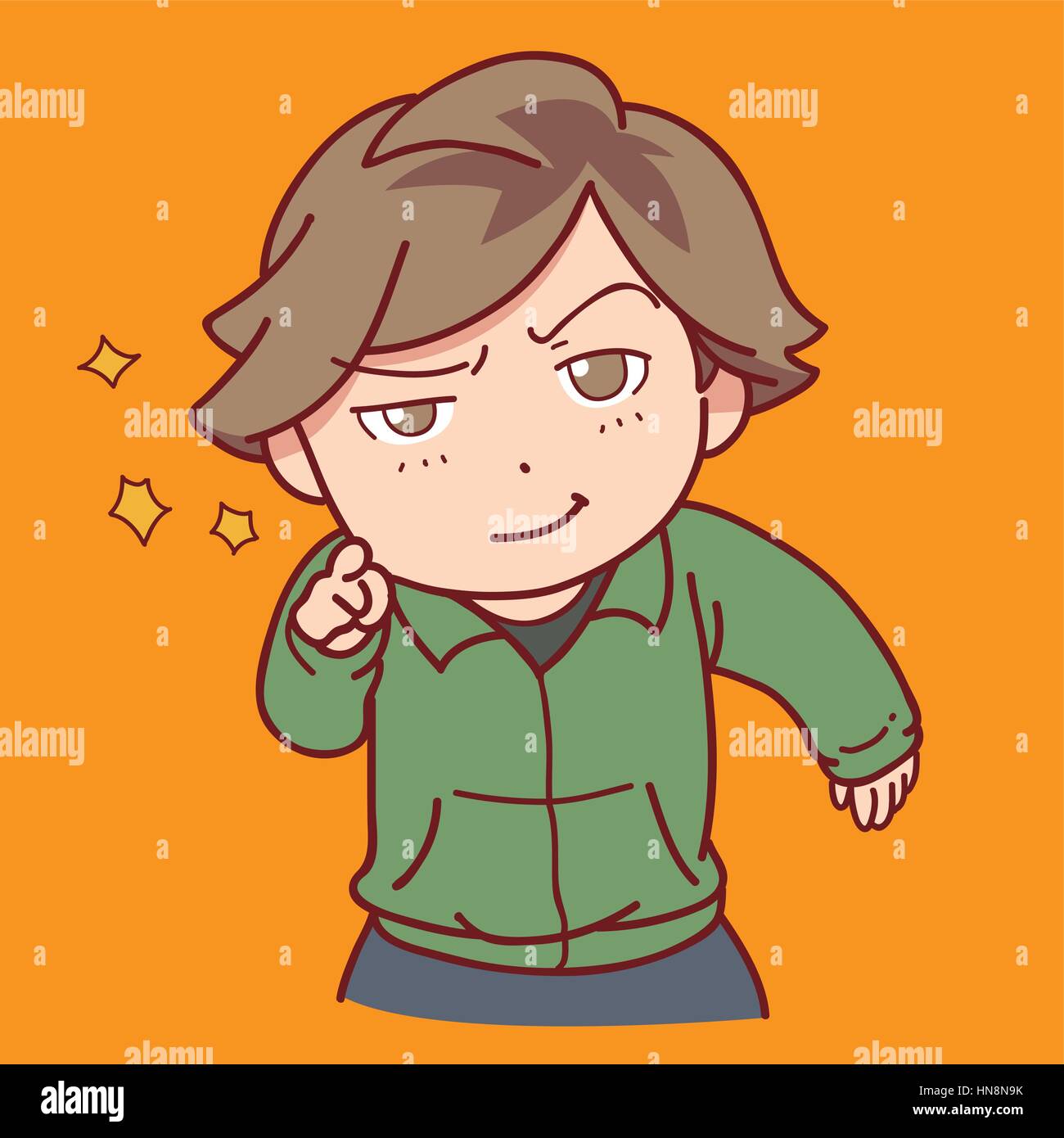 Confident smirk Stock Vector Images - Alamy