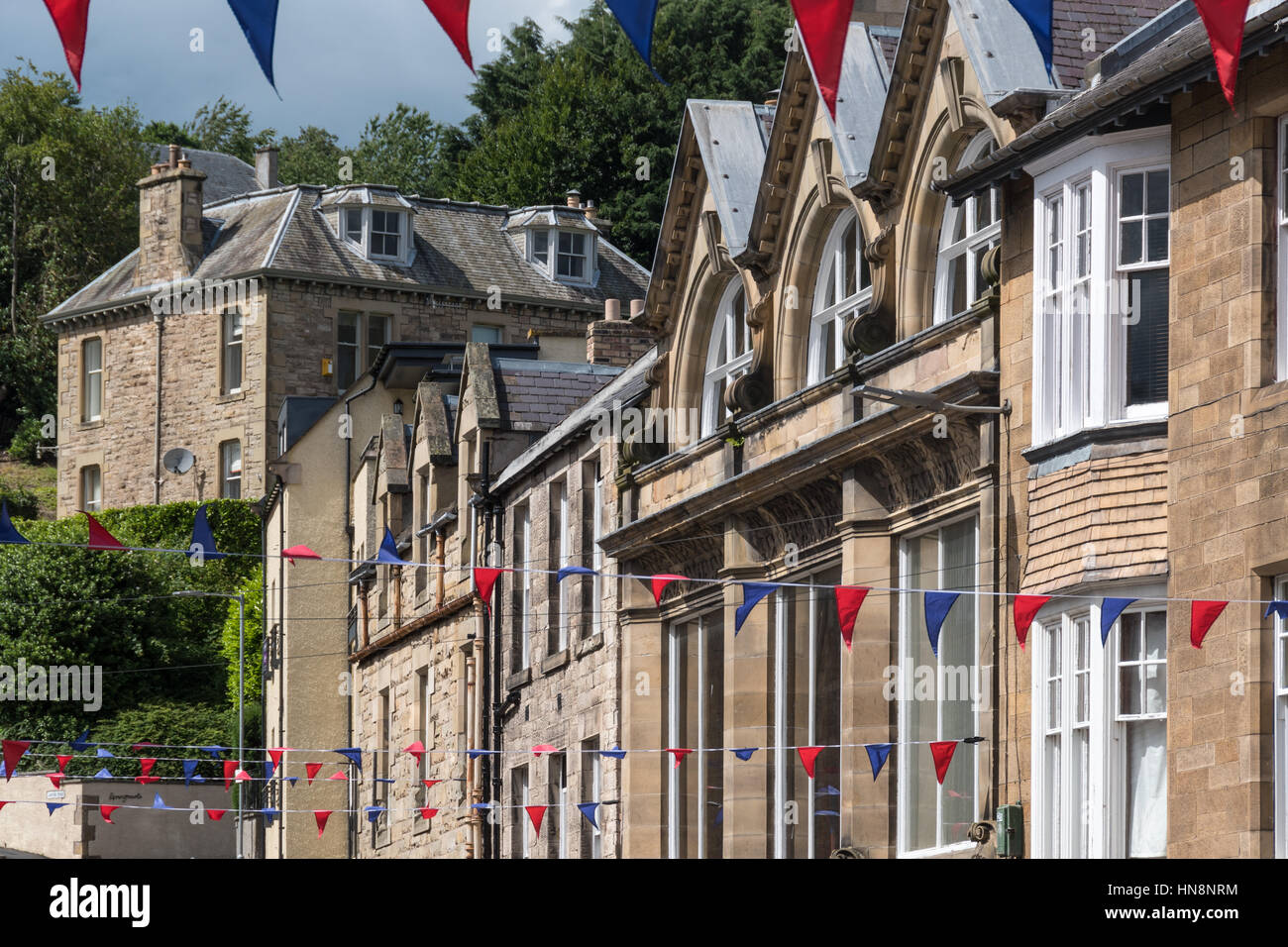 Scotland, Scottish Borders, Jedburgh - The farming town of Jedburgh, a ...