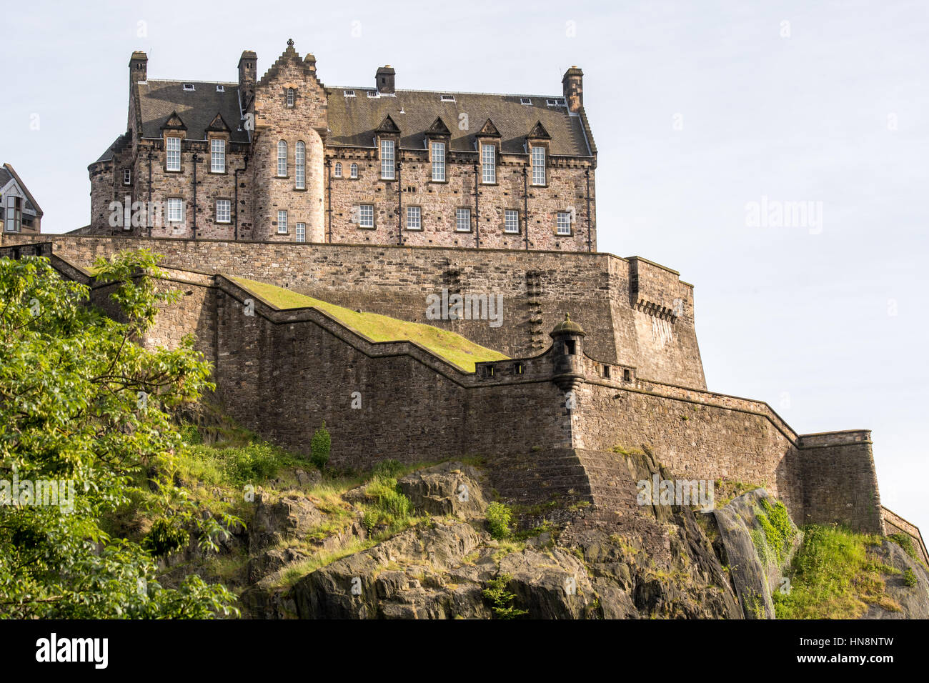 UK, Scotland, Edinburgh - Edinburgh Castle is a historic fortress ...