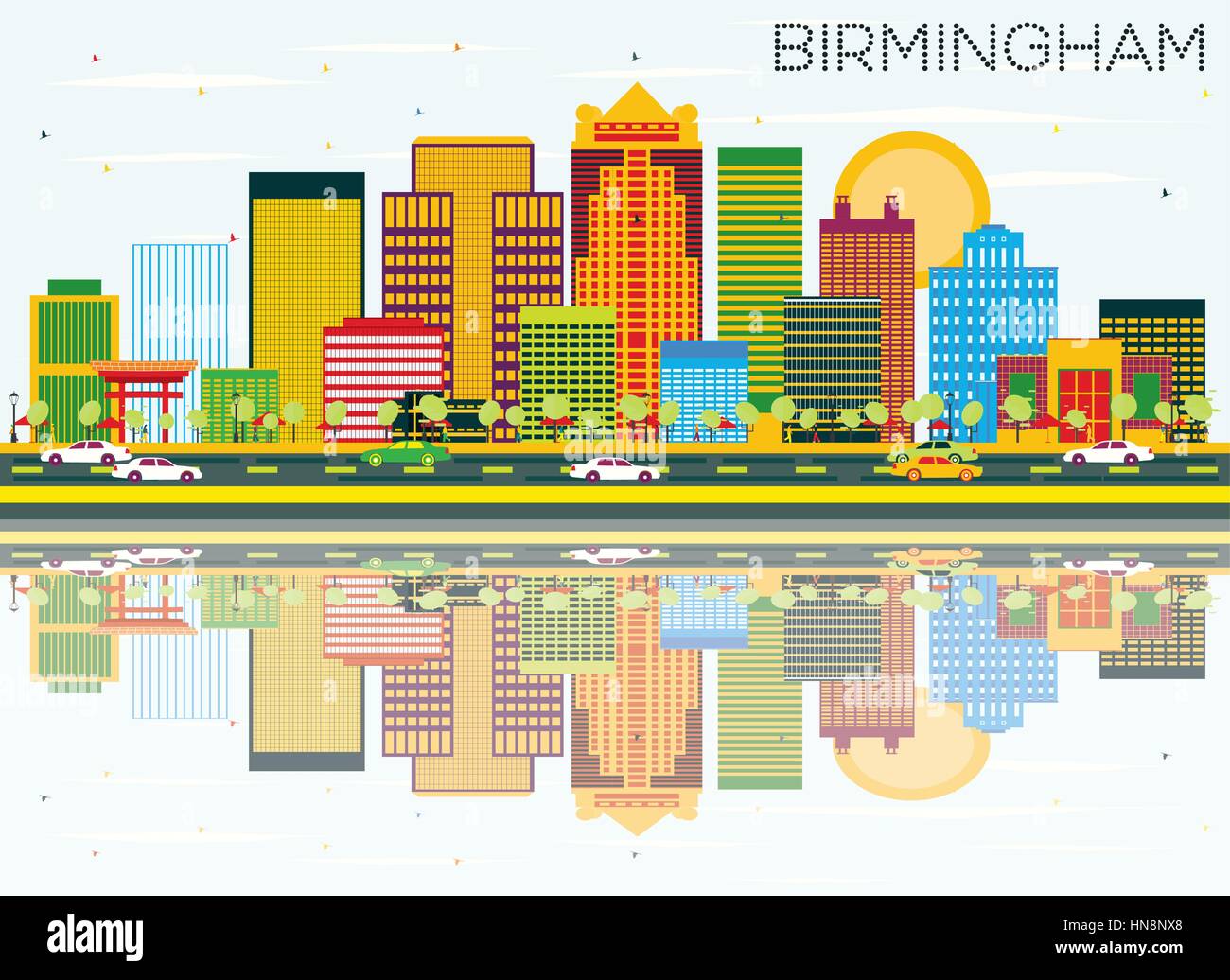 Birmingham architecture cityscape black white hi-res stock photography ...