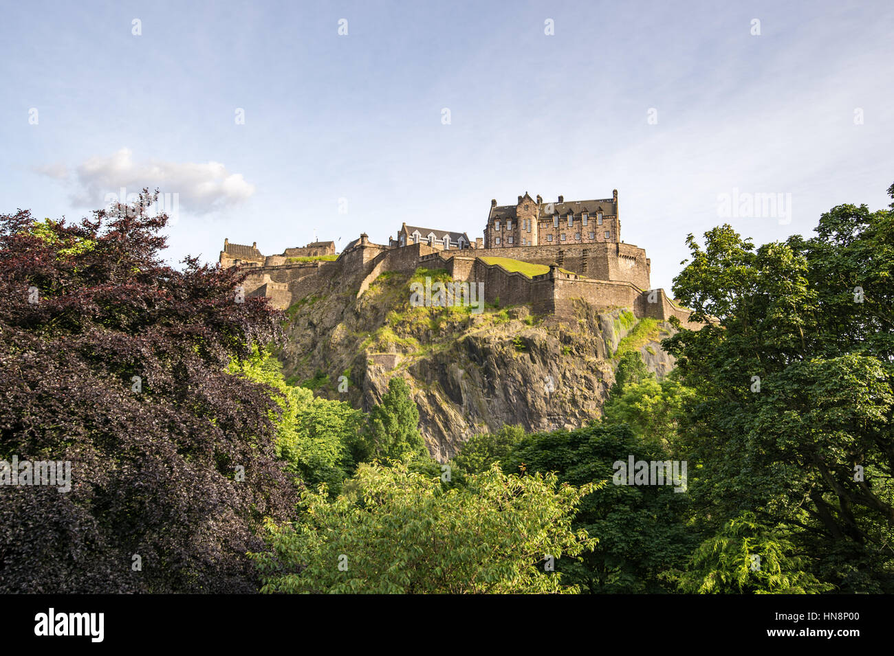 UK, Scotland, Edinburgh - Edinburgh Castle is a historic fortress ...