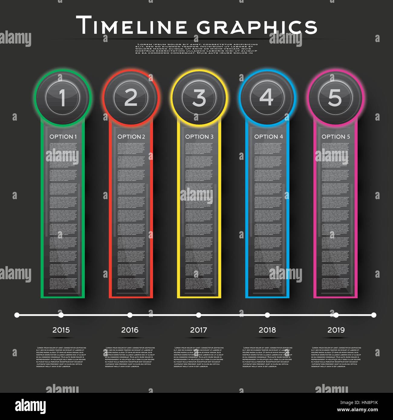 Step timeline business infograph hi-res stock photography and images ...