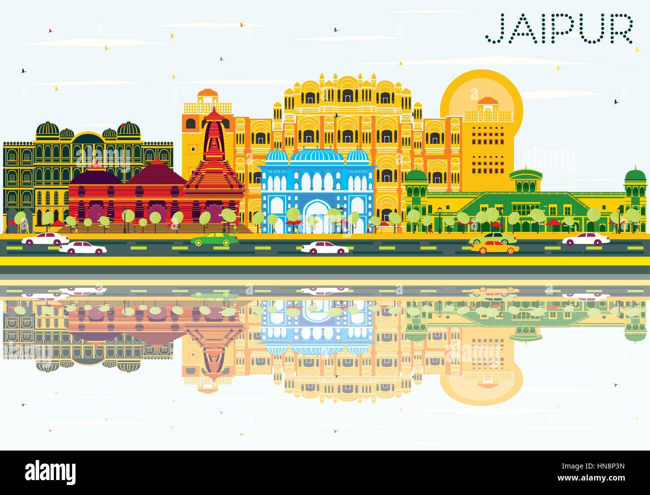 Jaipur skyline Stock Vector Images - Alamy