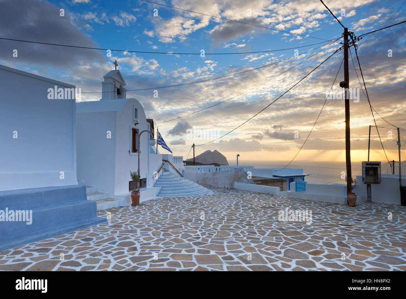 Chora village of Anafi island in Greece Stock Photo - Alamy