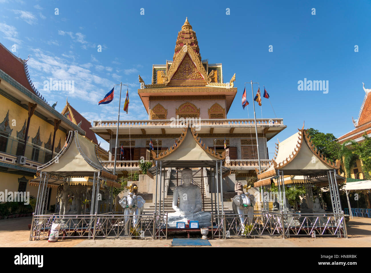 Wat Ounalom, Phnom Penh, Kambodscha, Asien | Wat Ounalom, Phnom Penh ...